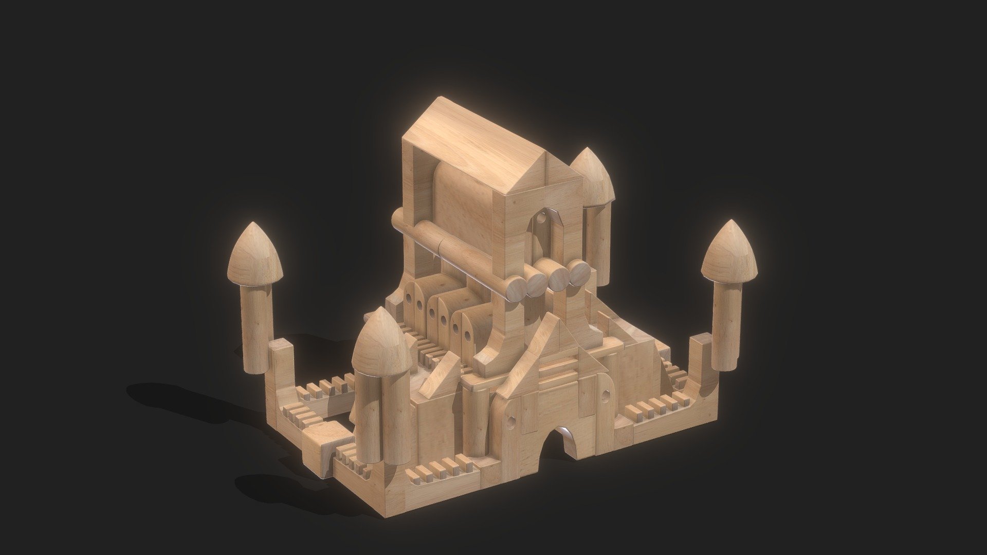 Block Castle - Download Free 3D model by sennydzn [d6be6f0] - Sketchfab