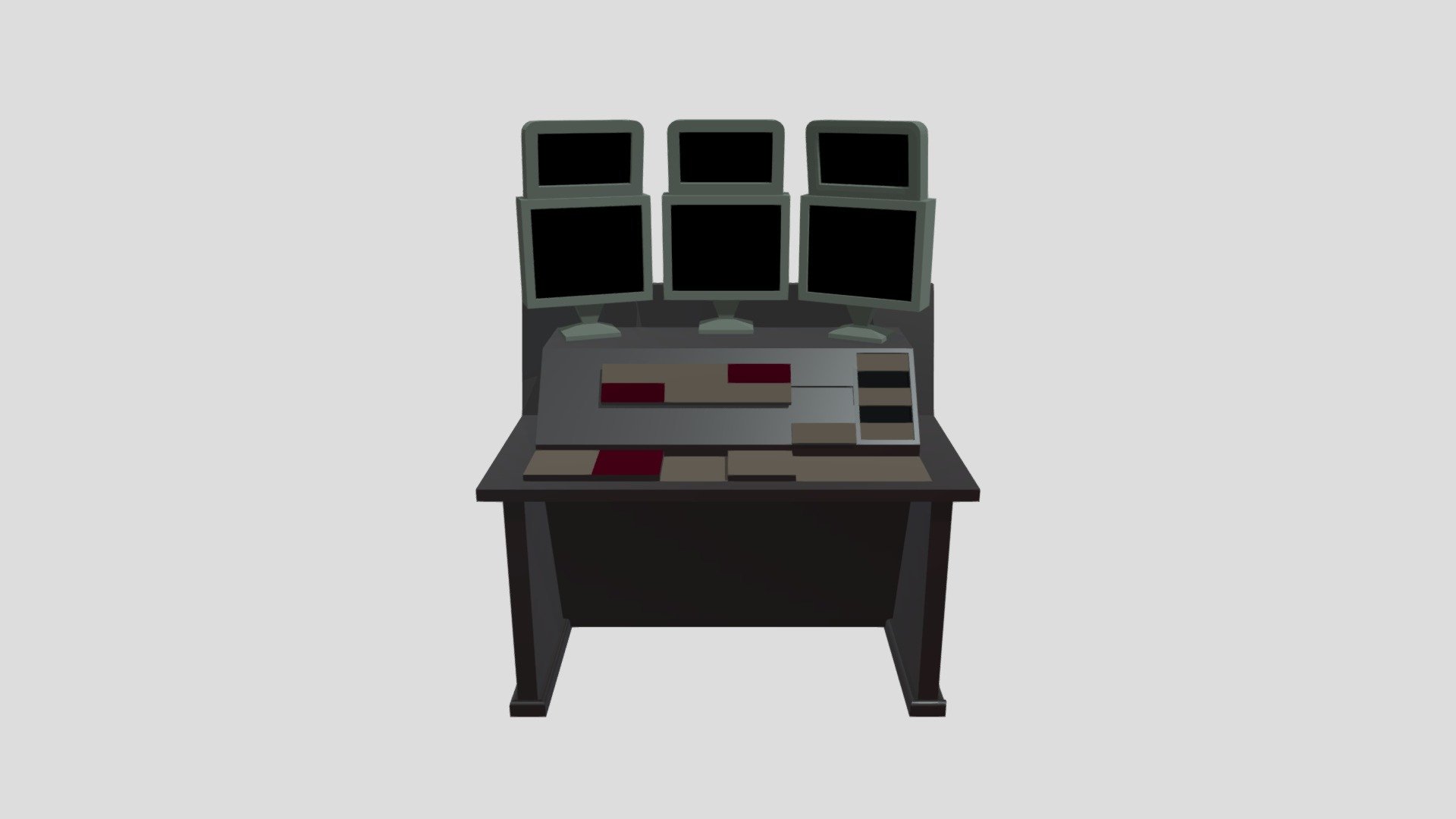 Low Poly Control Panel - 3D model by erenbgt [d6bed91] - Sketchfab