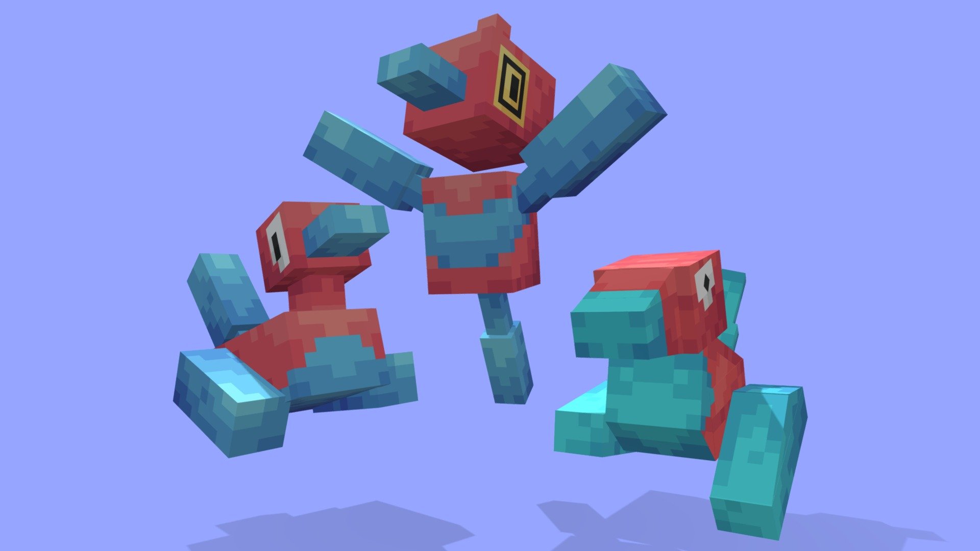 Porygon Line (Cobblemon) - 3D model by heaveninvoid_ [d6c2522] - Sketchfab
