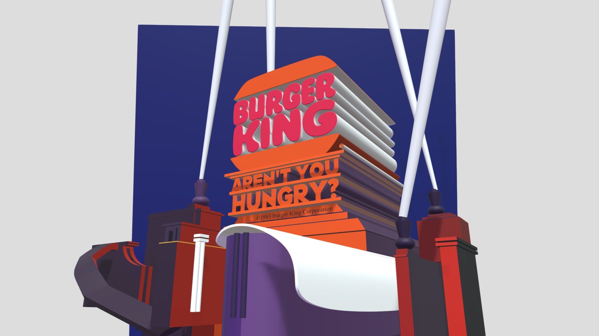 Burger King (20th Century Fox Parody) logo remak - Download Free 3D ...