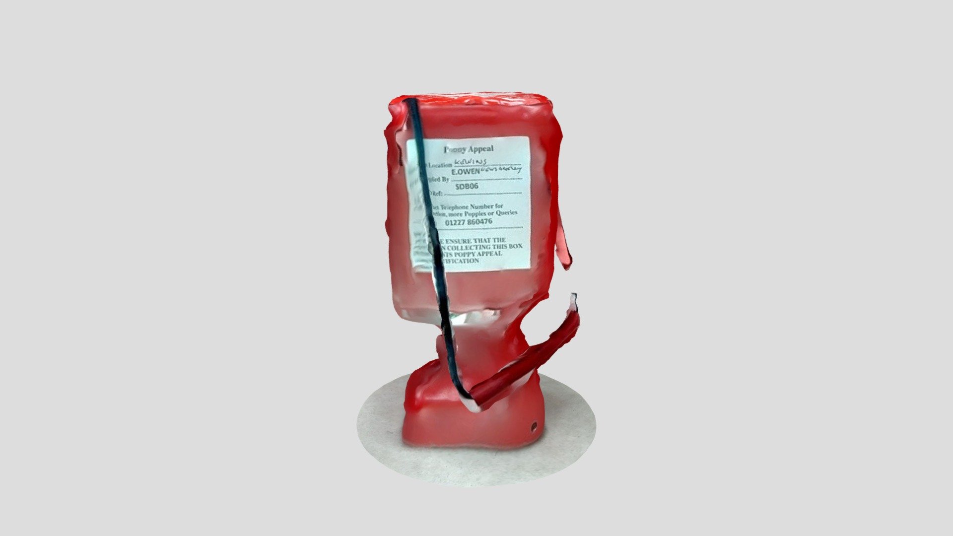 Poppy Appeal Collection Box - Download Free 3D model by ar_pi [d6c5fd6 ...