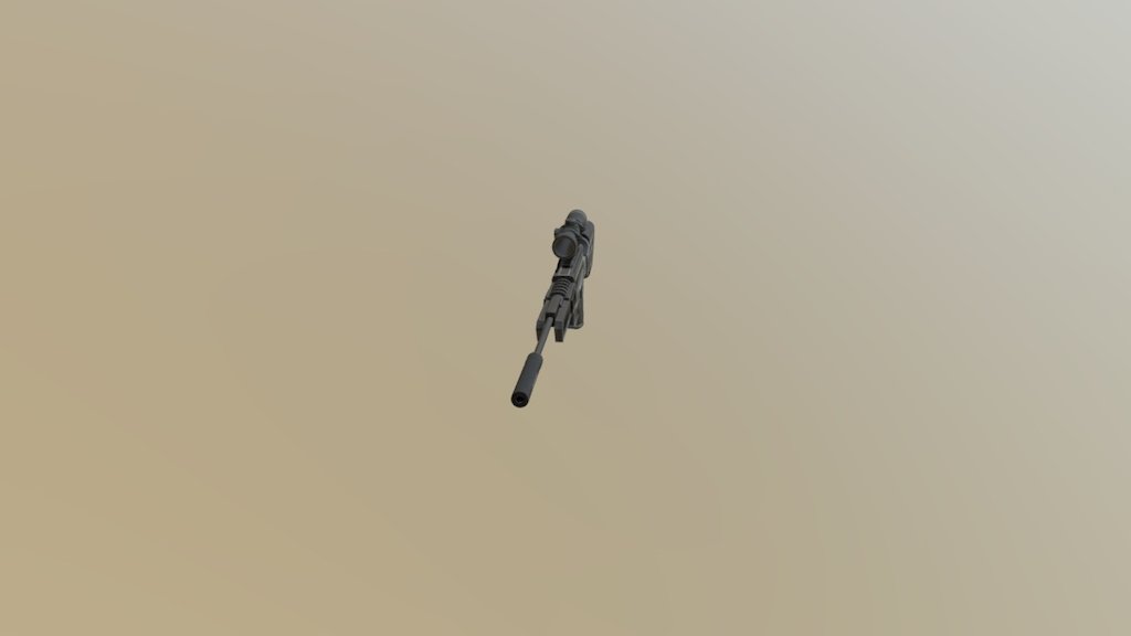 Black Ops Sniper Low Poly - 3D model by bralani [d6c6d68] - Sketchfab