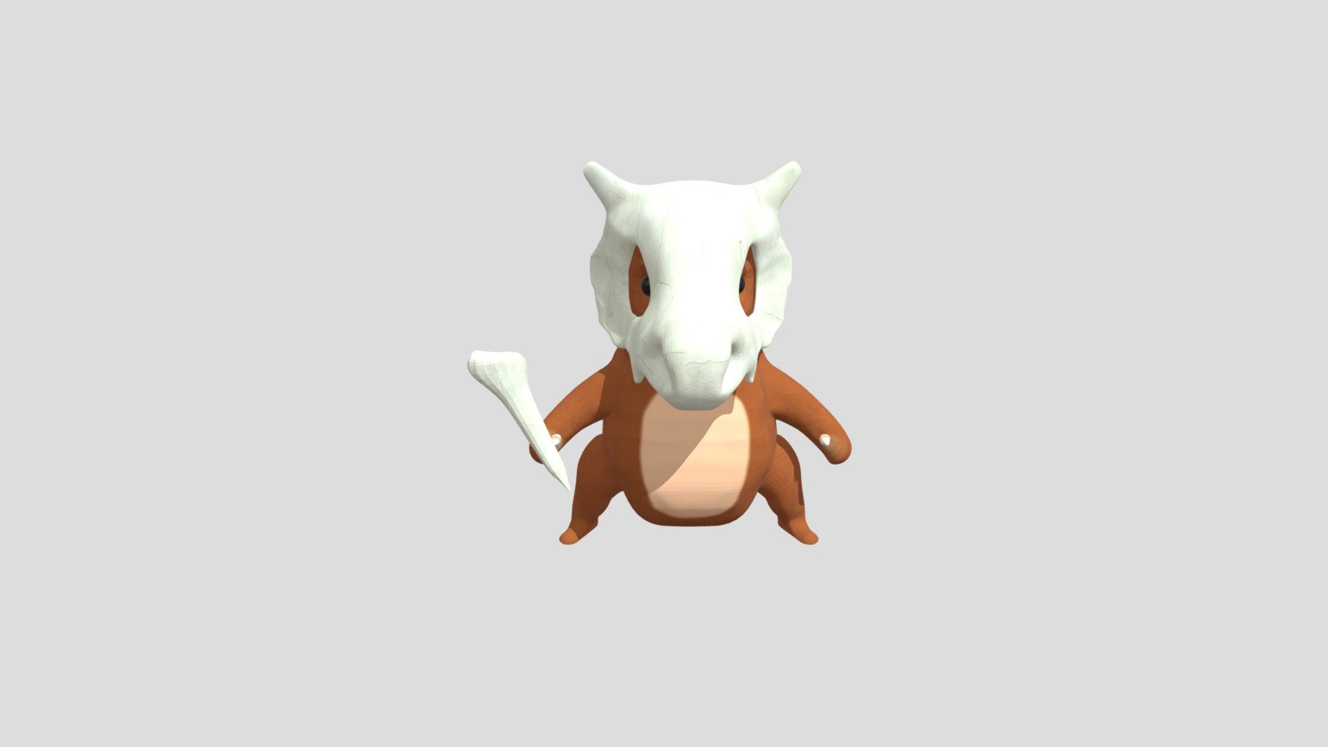 Cubone - 3D model by Kyu (@Kyullin) [d6c6f49] - Sketchfab