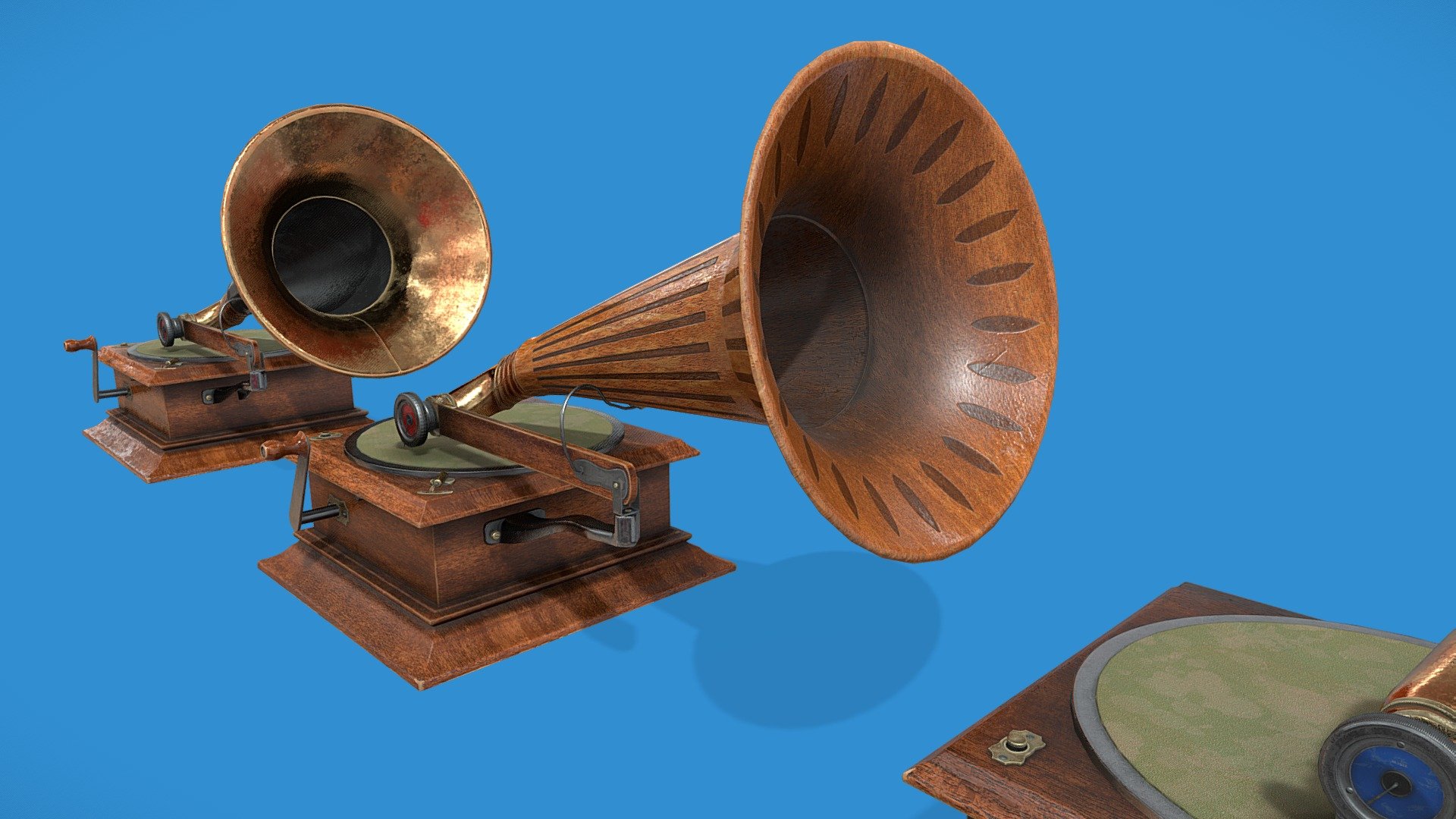 Early 1900s Gramophones Type B - 3D model by Mad_Lobster_Workshop ...