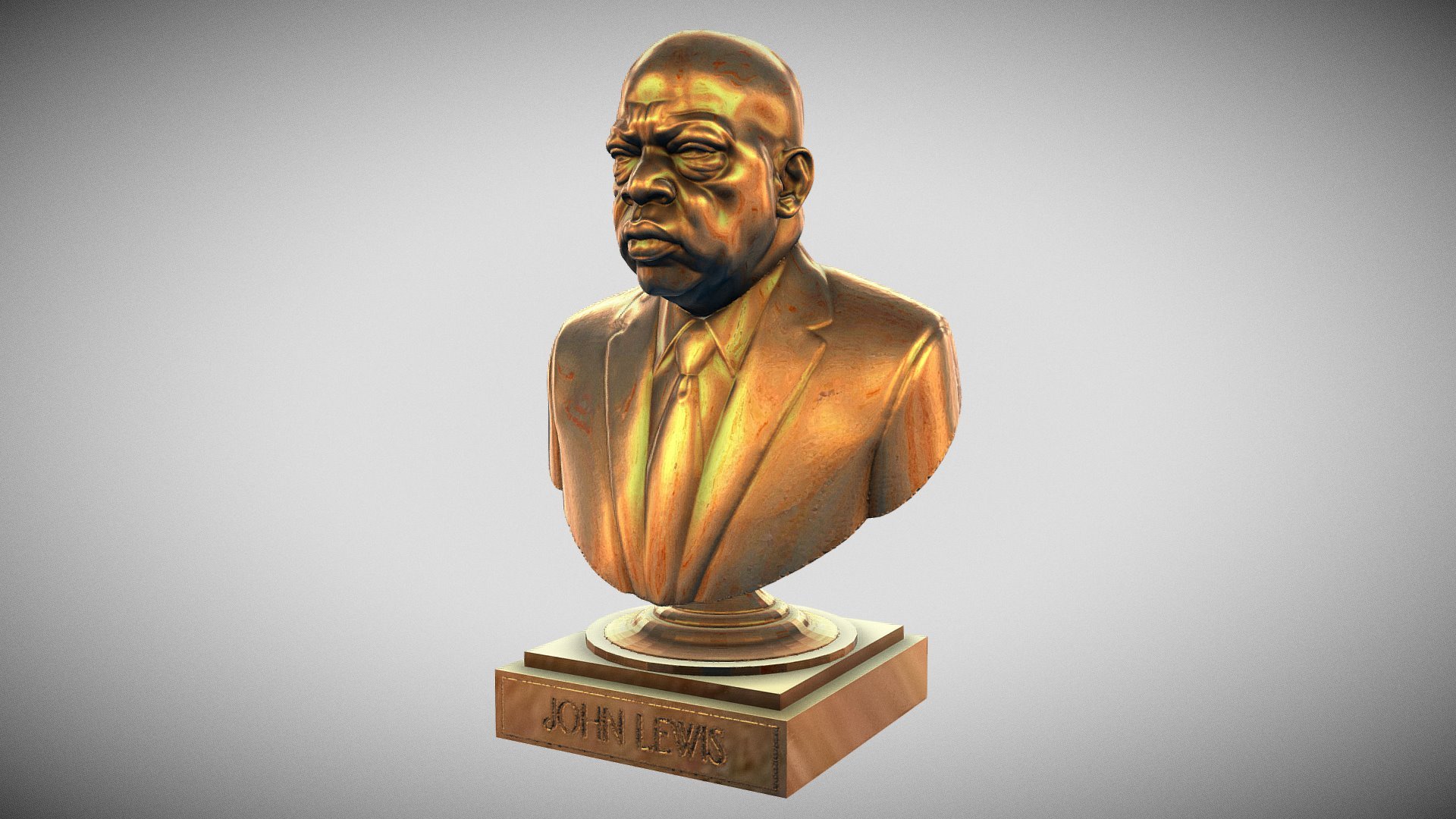 U.S. Representative John Lewis, Freedom Rider - 3D model by Daniel ...