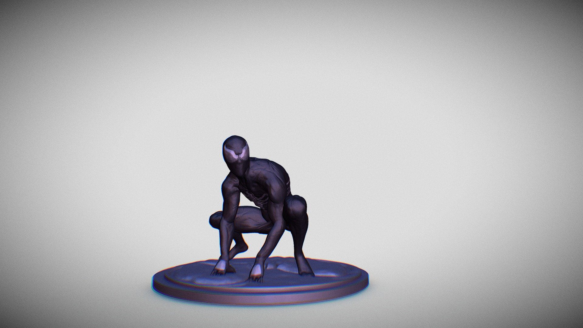 Simbiote Spider-man crouched pose - 3D model by Nyrua [d6c7e1e] - Sketchfab