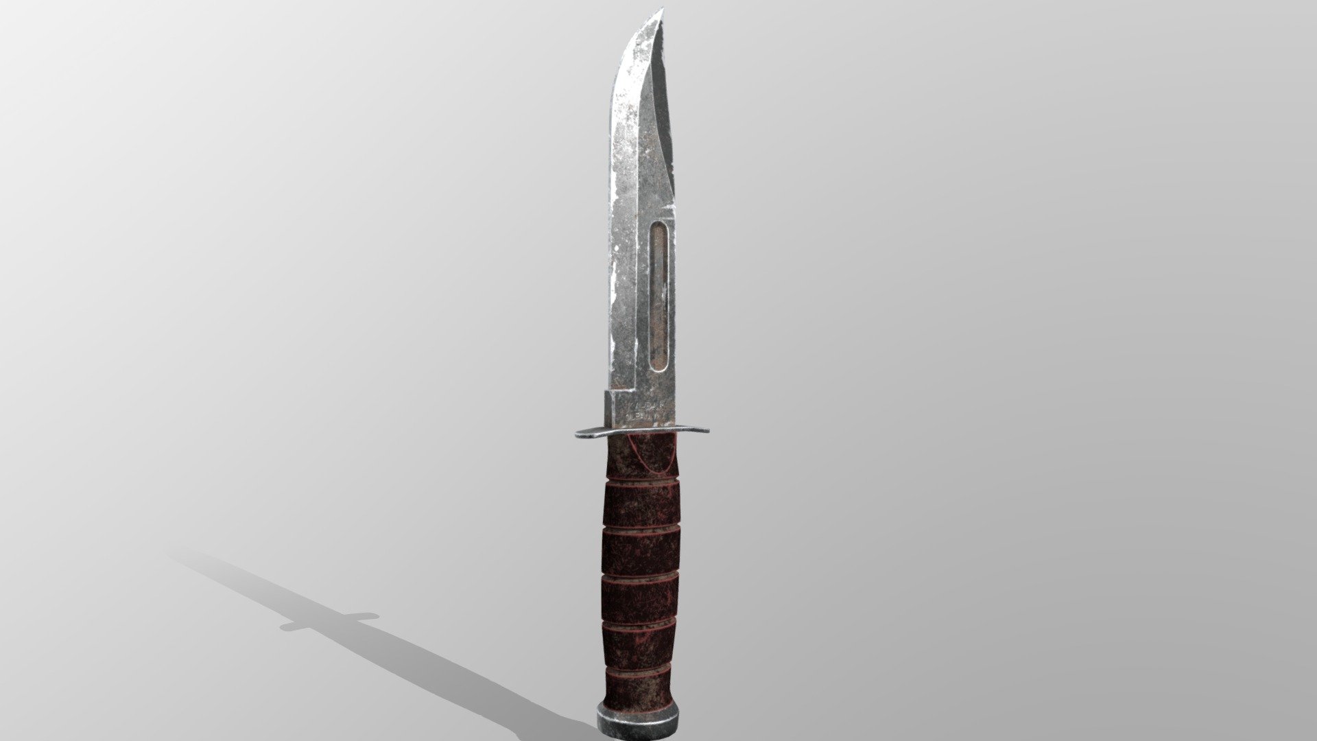 Gameready Combat Knife - 3D model by alvarobeesu [d6c9157] - Sketchfab