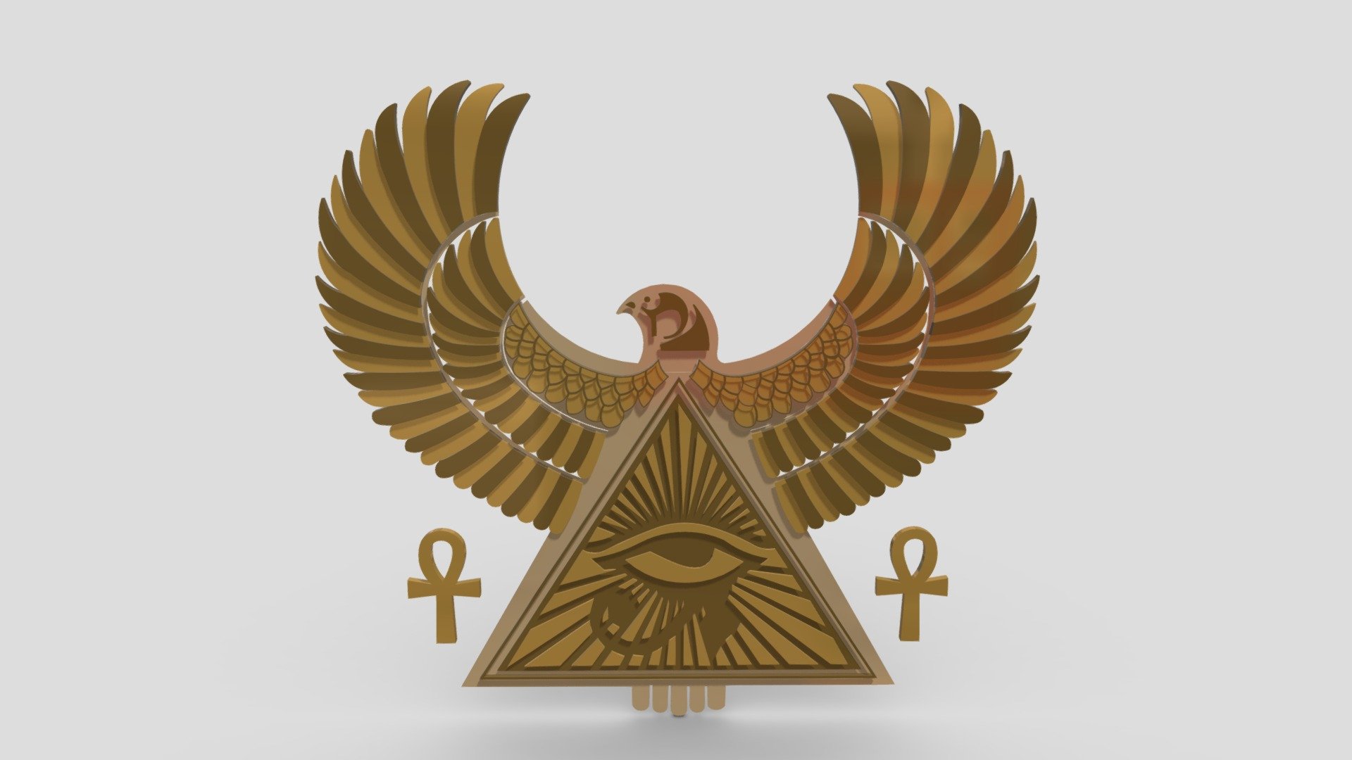 Egyptian Symbols - 036 - Buy Royalty Free 3D model by Vertex - Egyptian ...