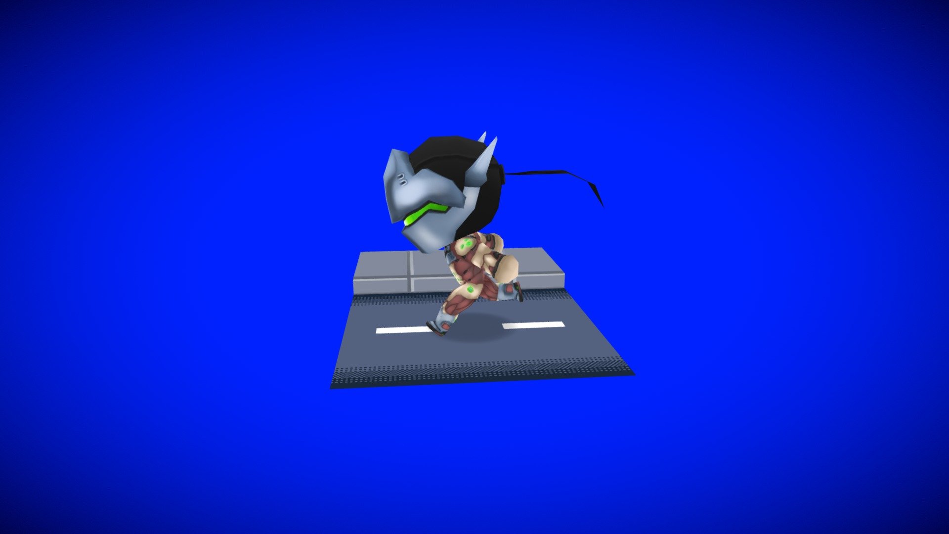 Running Genji - 3D model by Sam Muniz (@kyutahub) [d6cb5f9] - Sketchfab