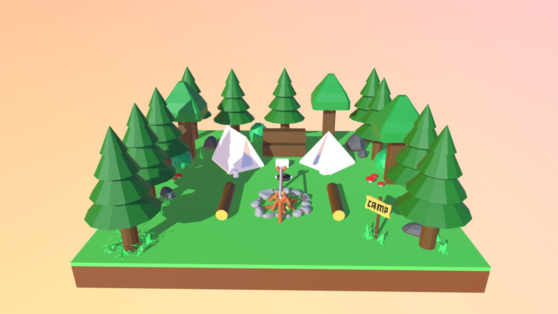 Camping Ver 0.6 - 3D model by Kevin98 [d6cd191] - Sketchfab