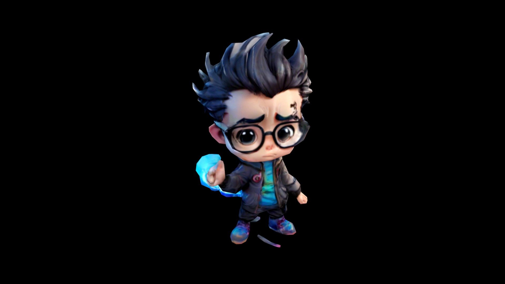Glasses Wearing Avatar with Emotional Expression - Download Free 3D ...