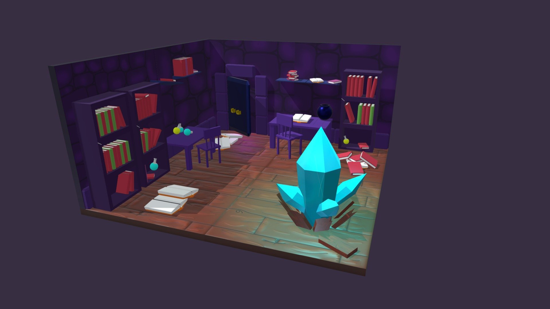Wizard Room Assignment - 3D model by Aurriku [d6ce634] - Sketchfab