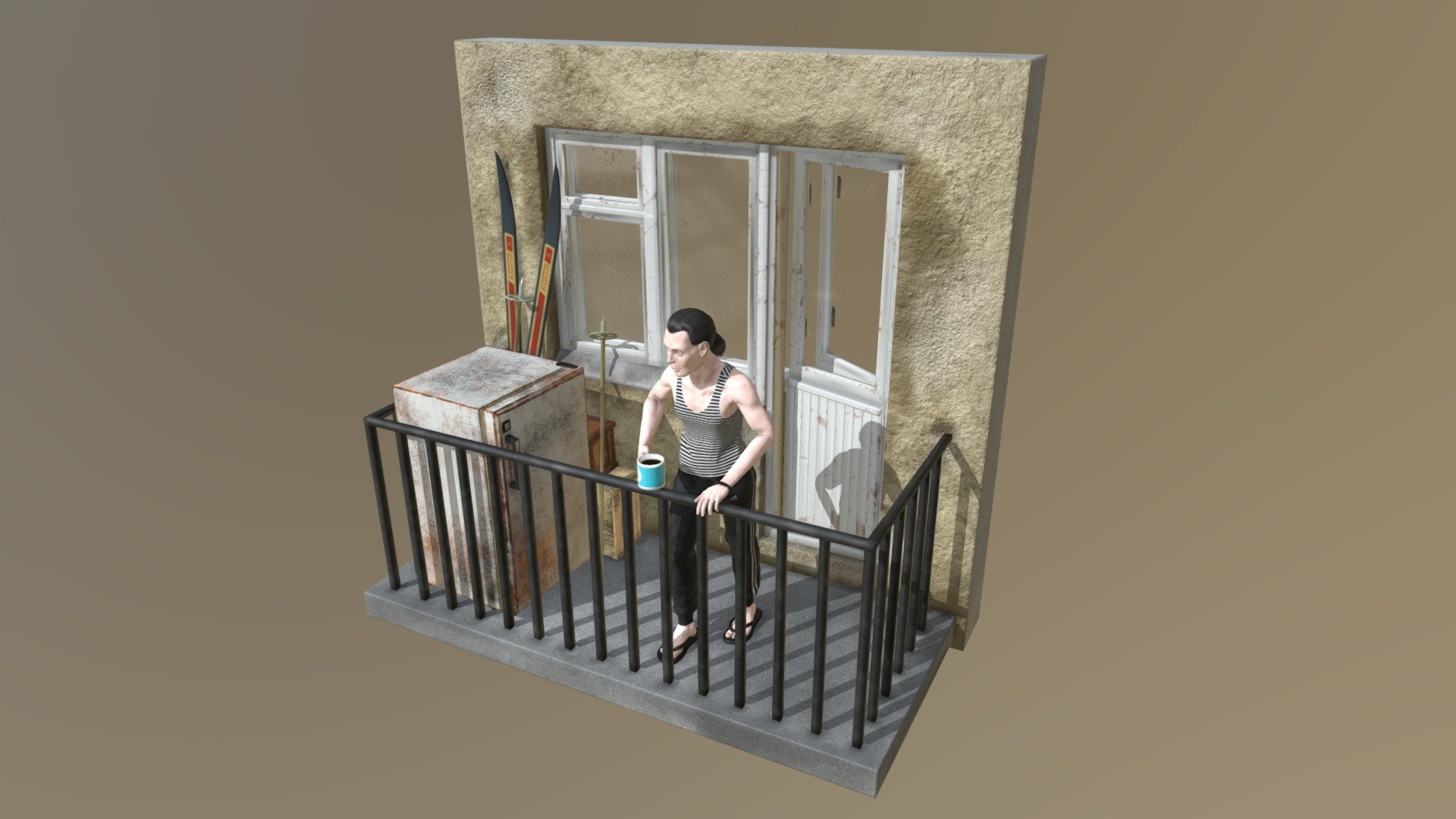 Morning Coffee - 3D model by Sector347 [d6d5238] - Sketchfab