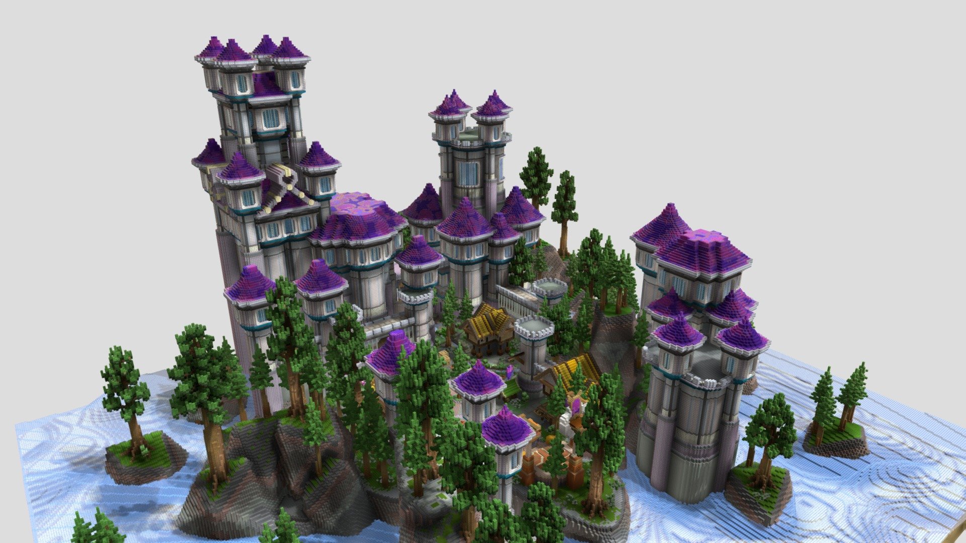 PurpleCastle - Minecraft Lobby - 3D model by AizenessTeam ...