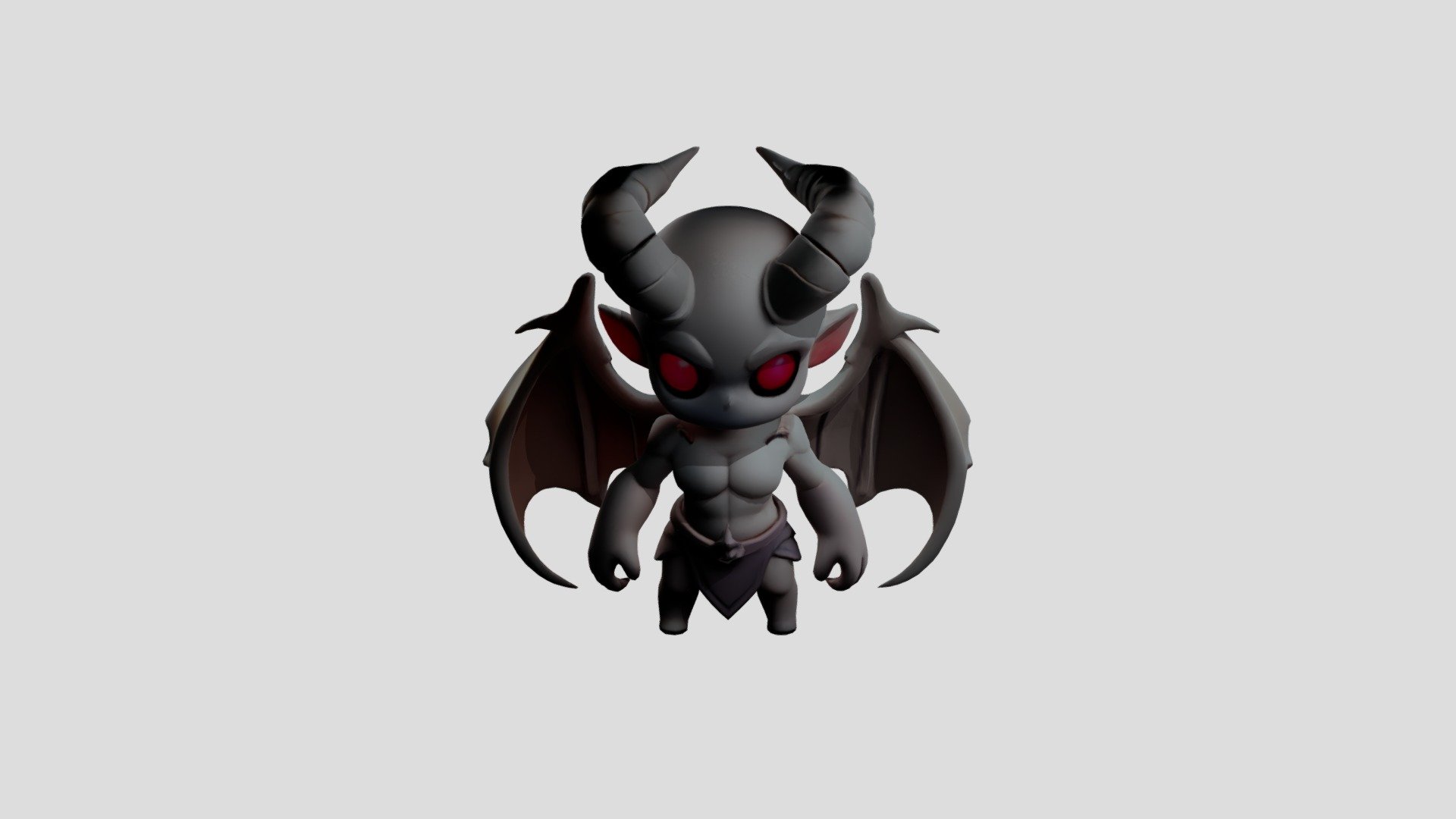 Cute Demon - Download Free 3D model by SkellyCooks (@kalebiscoolio78 ...
