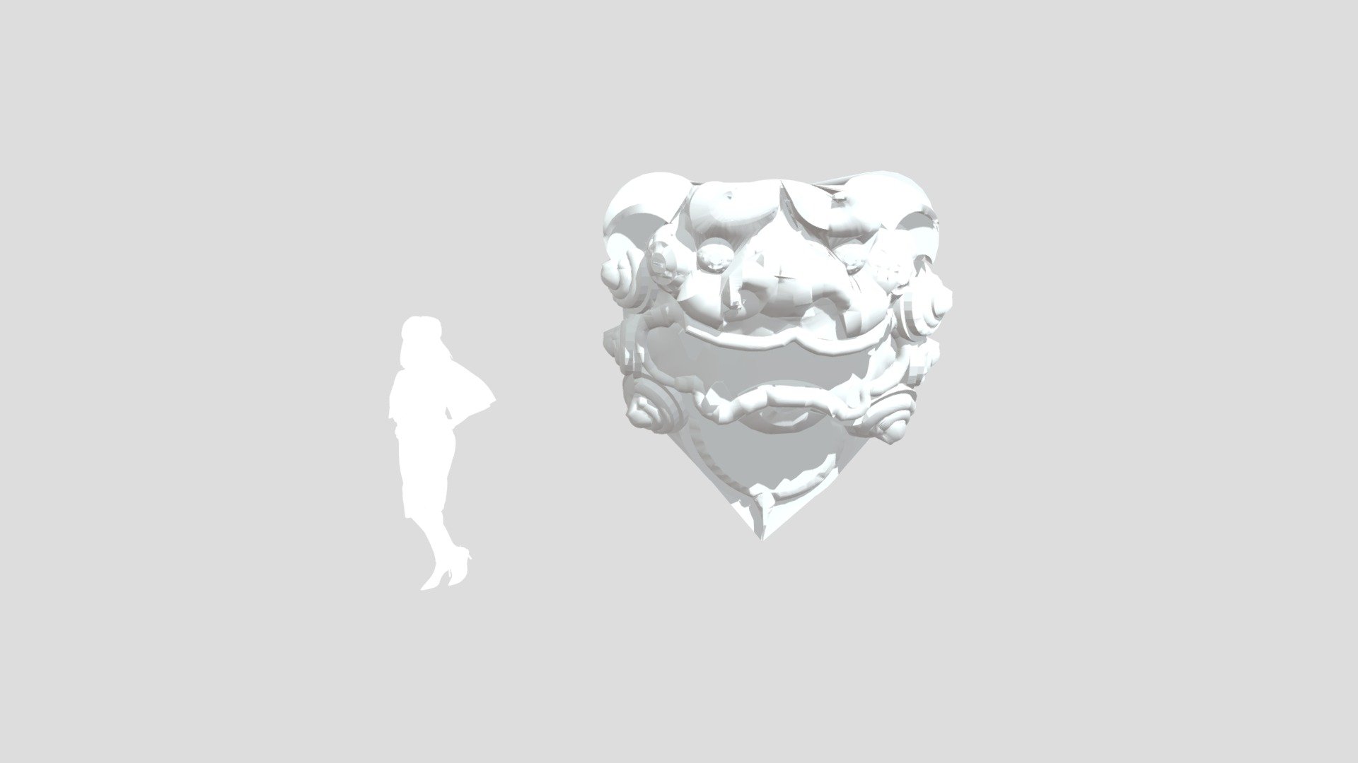 japanese mirror of a traditional gonlin - Download Free 3D model by ...