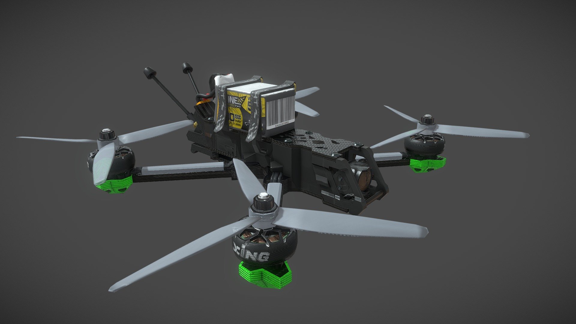 Game Ready iFlight Nazgul Evoque F6X FPV Drone - Buy Royalty Free 3D ...