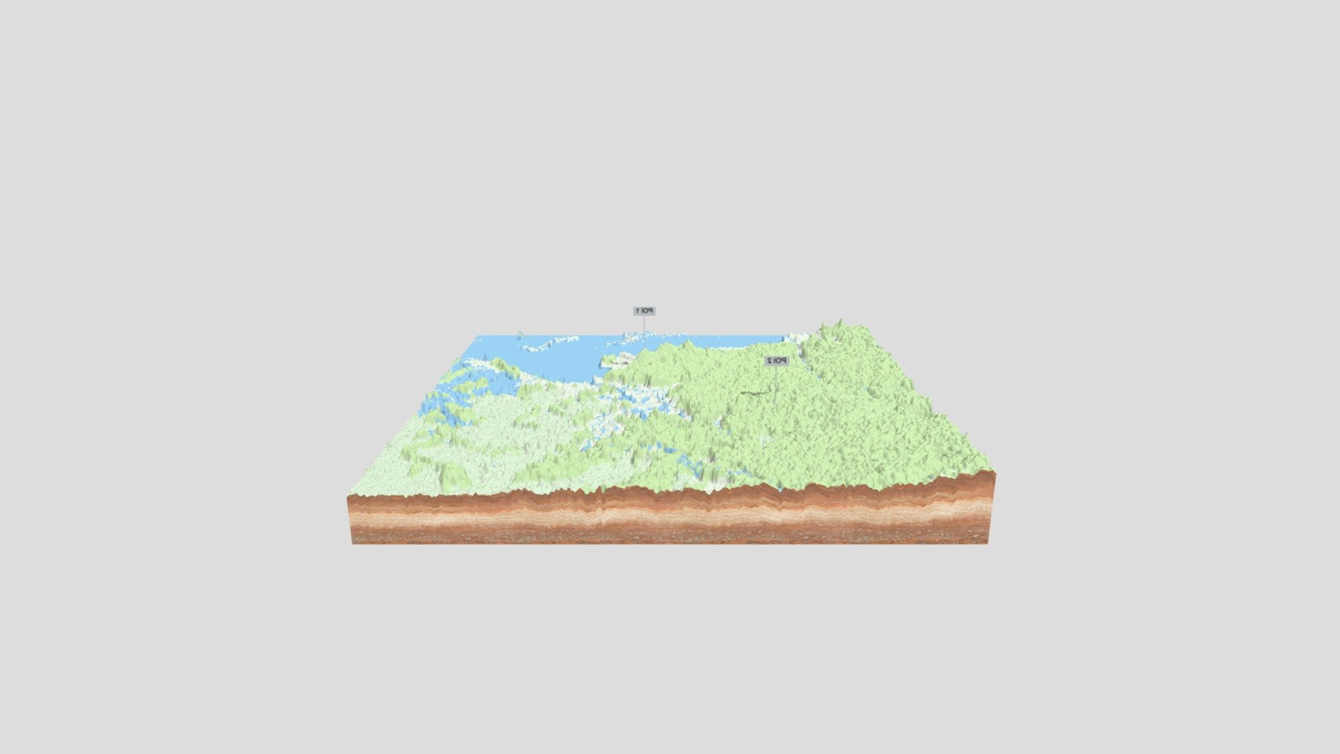 3D- Map - Belize Best With PO Is - 3D model by myblockcities [d6d777e ...