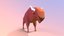 low_poly_bison - Download Free 3D model by enteraya [d6d78c1] - Sketchfab