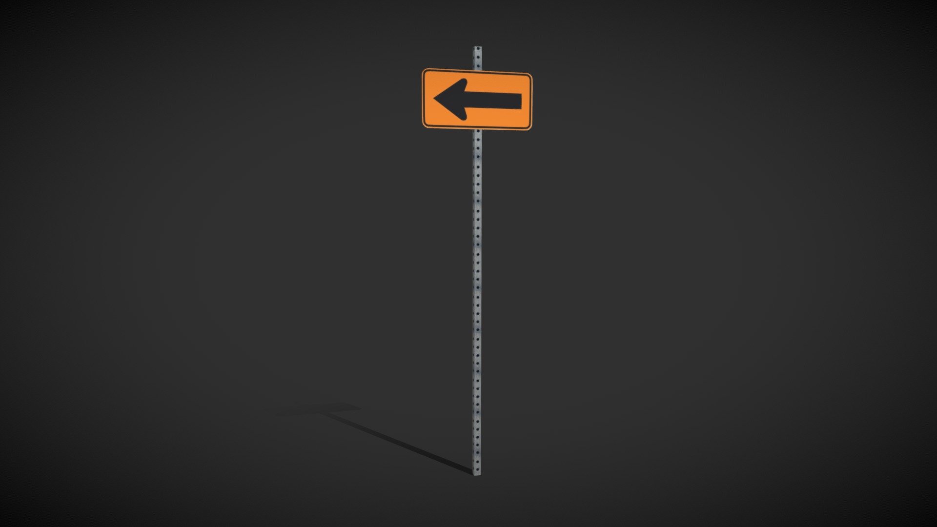 Left Arrow Sign - 3D model by The Learning Network (@TheLearningNetwork ...