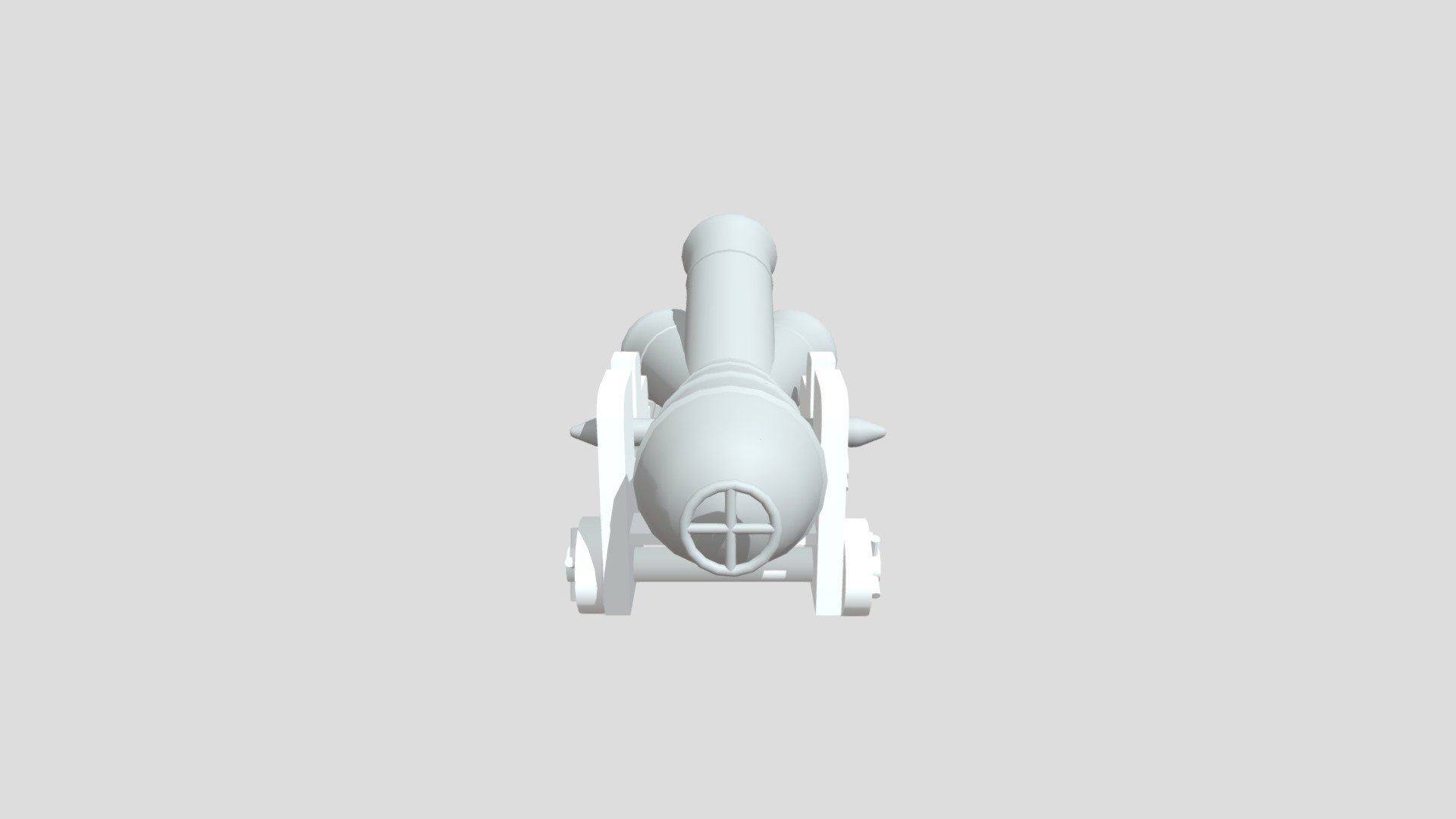 Tripple barrel Canon - Download Free 3D model by MilanVerhoog [d6da3a6] - Sketchfab