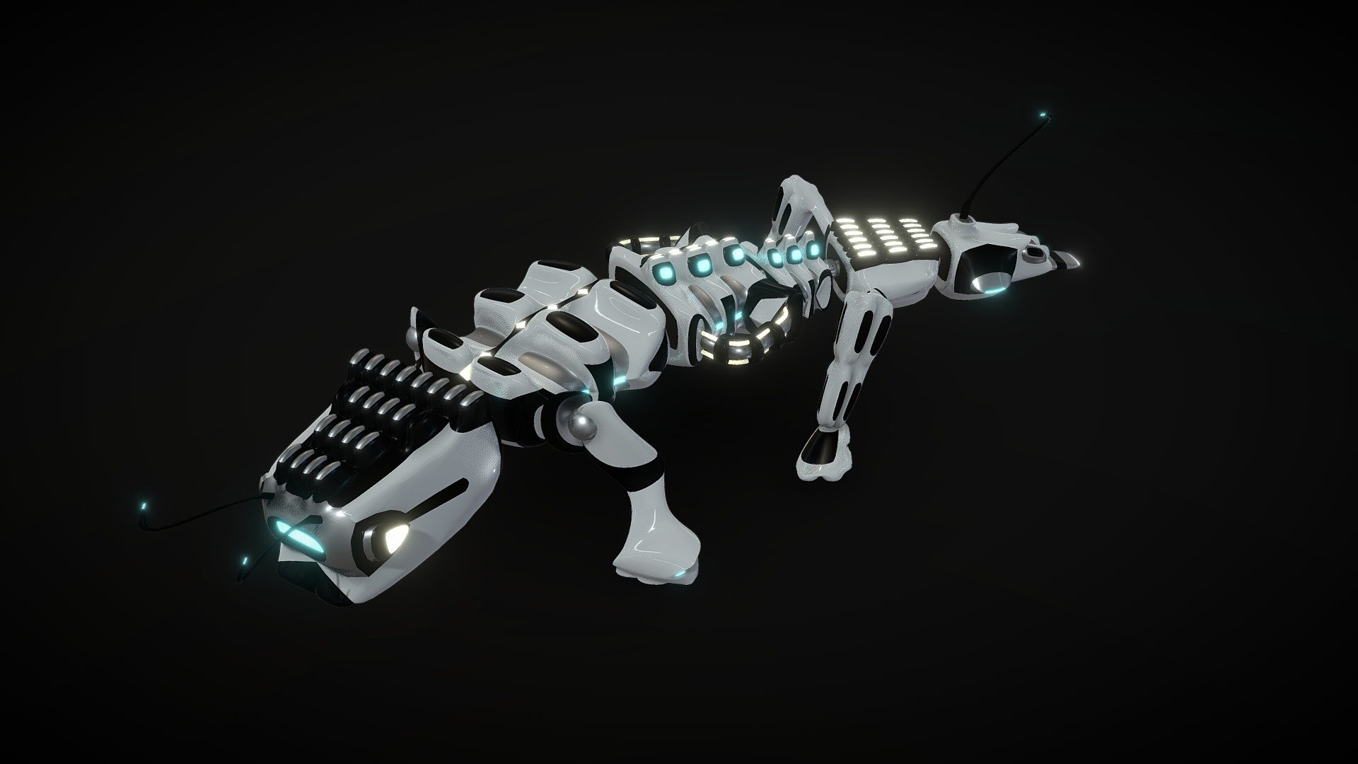 Robotic Lizard - 3D model by VertaScan [d6da8dd] - Sketchfab