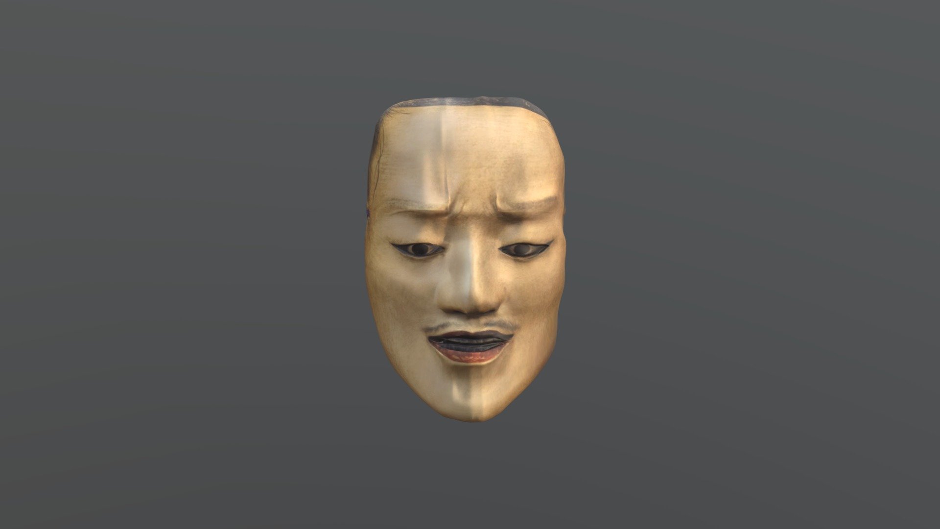 Otoko Noh Mask - 3D model by jkruse17 [d6da95b] - Sketchfab