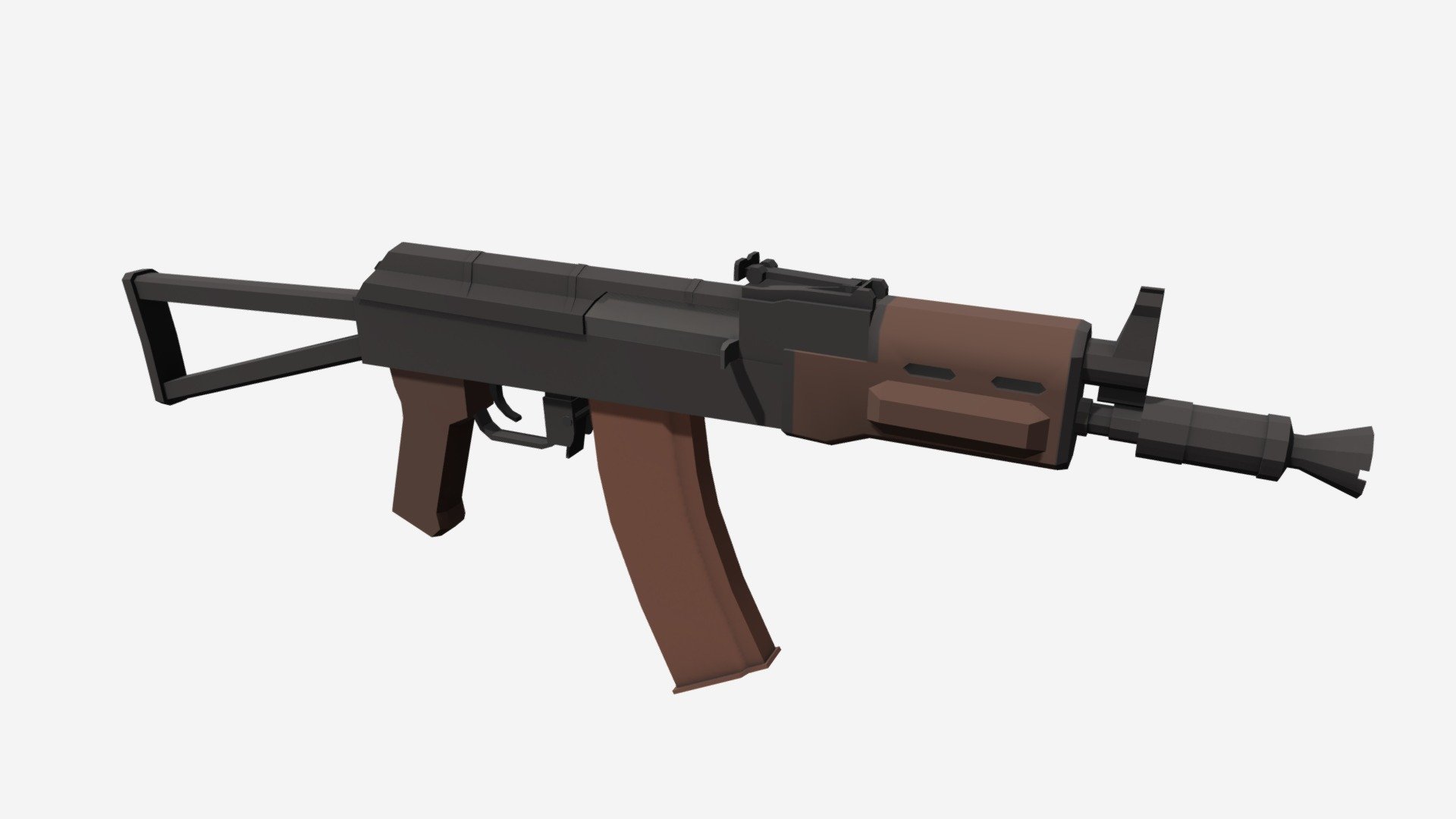Low Poly AK-74u - 3D model by samanthacford [d6dcb4f] - Sketchfab