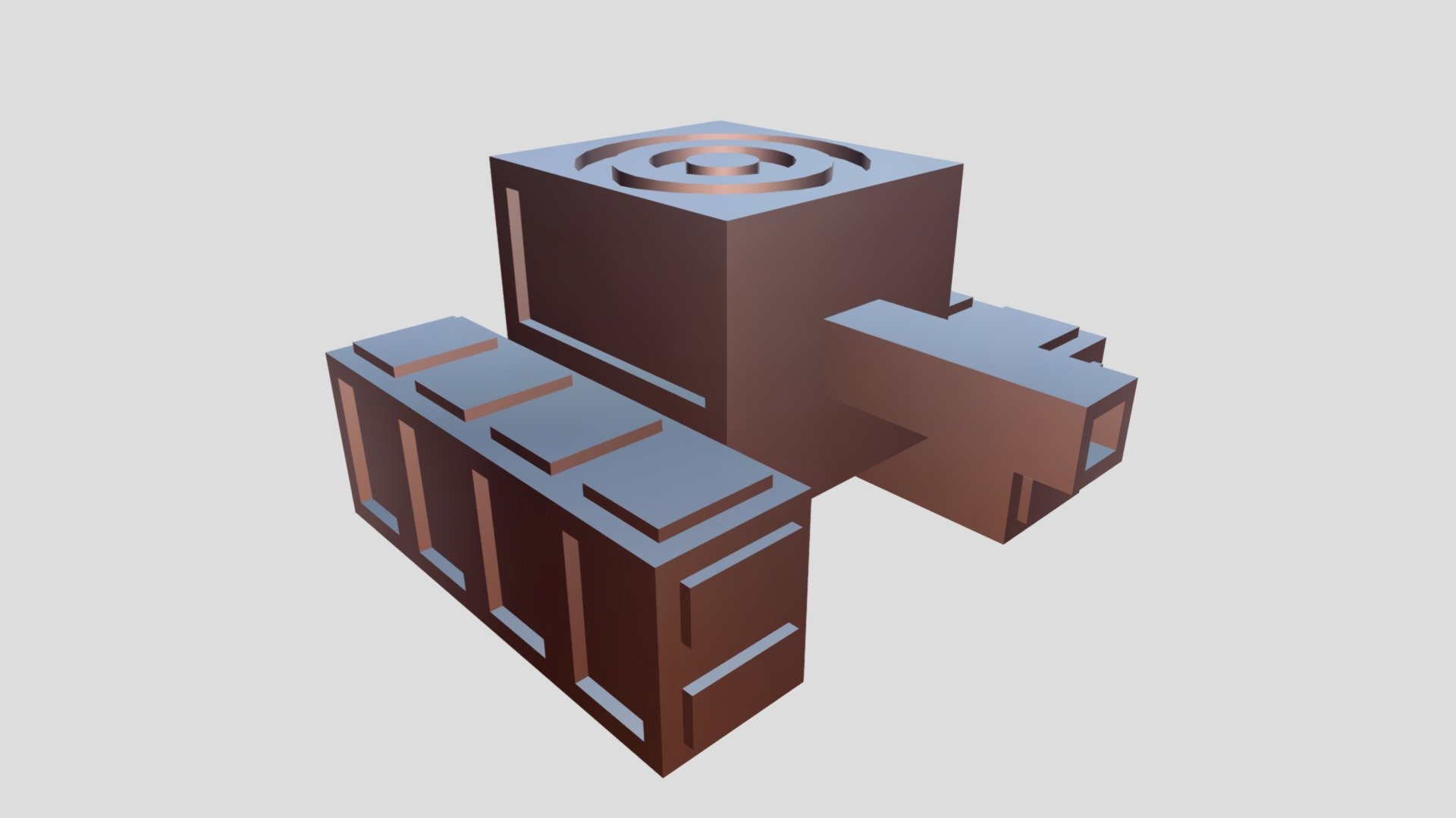 Block Naught Tank - Download Free 3D model by Trockk (@Timrockk ...