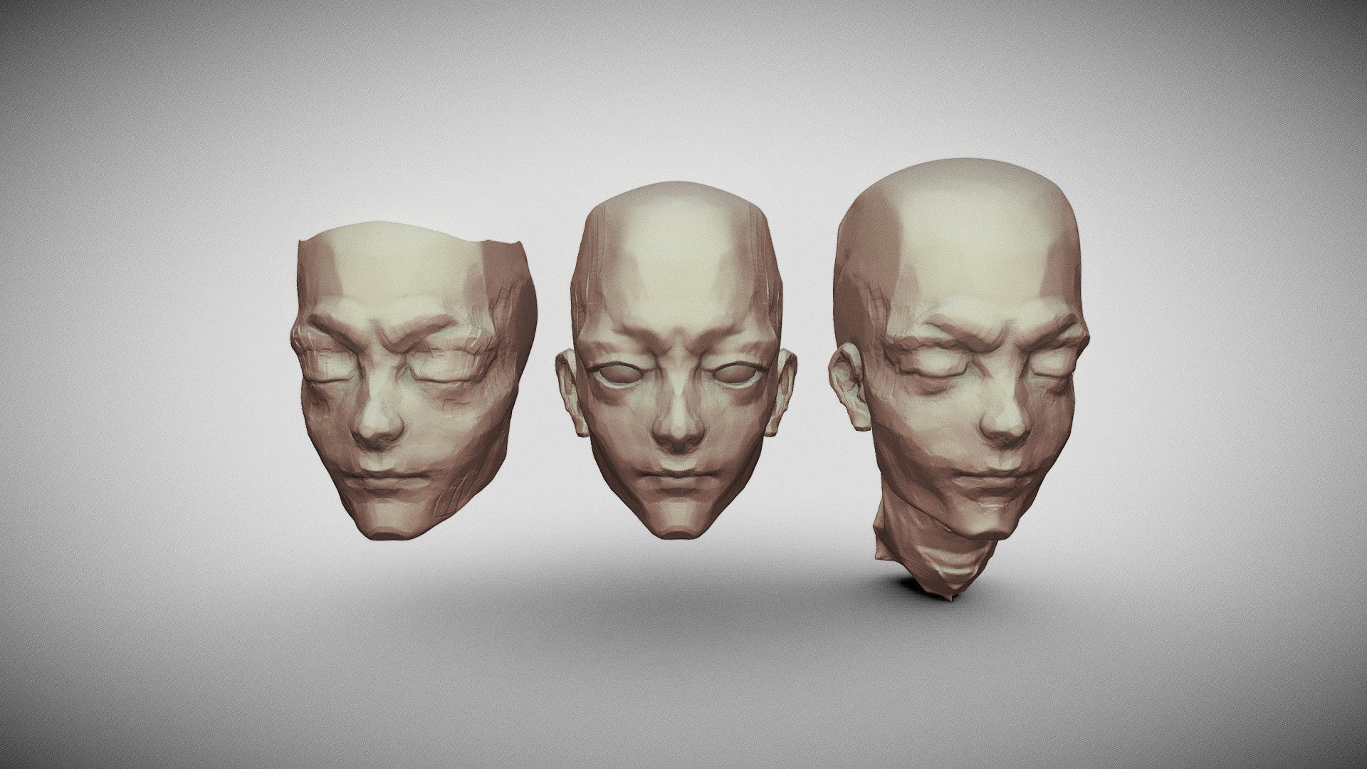 Anime style face - Download Free 3D model by 许铭驱 (@XuMingQu) [d6df8a2 ...