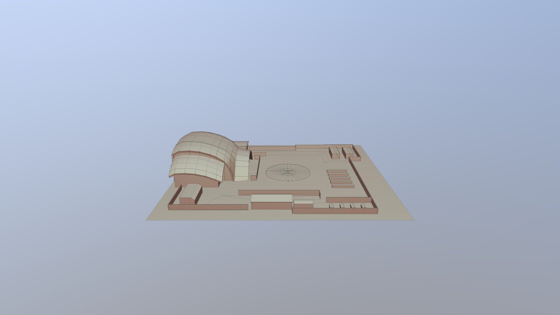 Training Center Lev10 - 3D model by Jessan [d6e2cd9] - Sketchfab