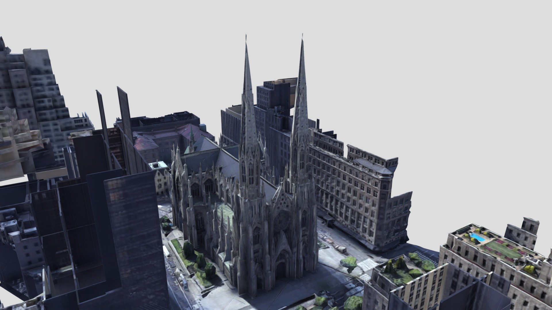 St Patrick's Cathedral - 3D model by mohamedhussien [d6e4cf1] - Sketchfab
