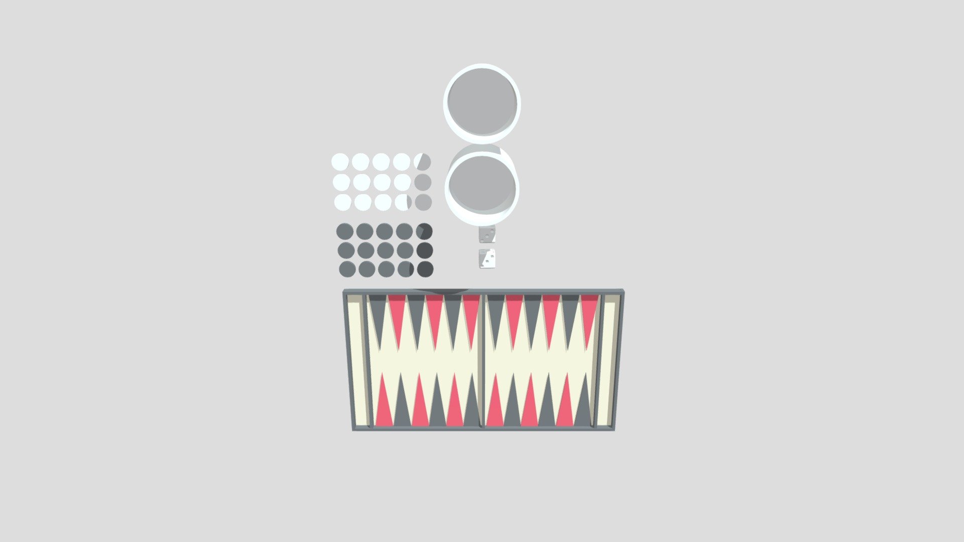 Backgammon - Download Free 3D model by malarue0606 [d6e6f34] - Sketchfab