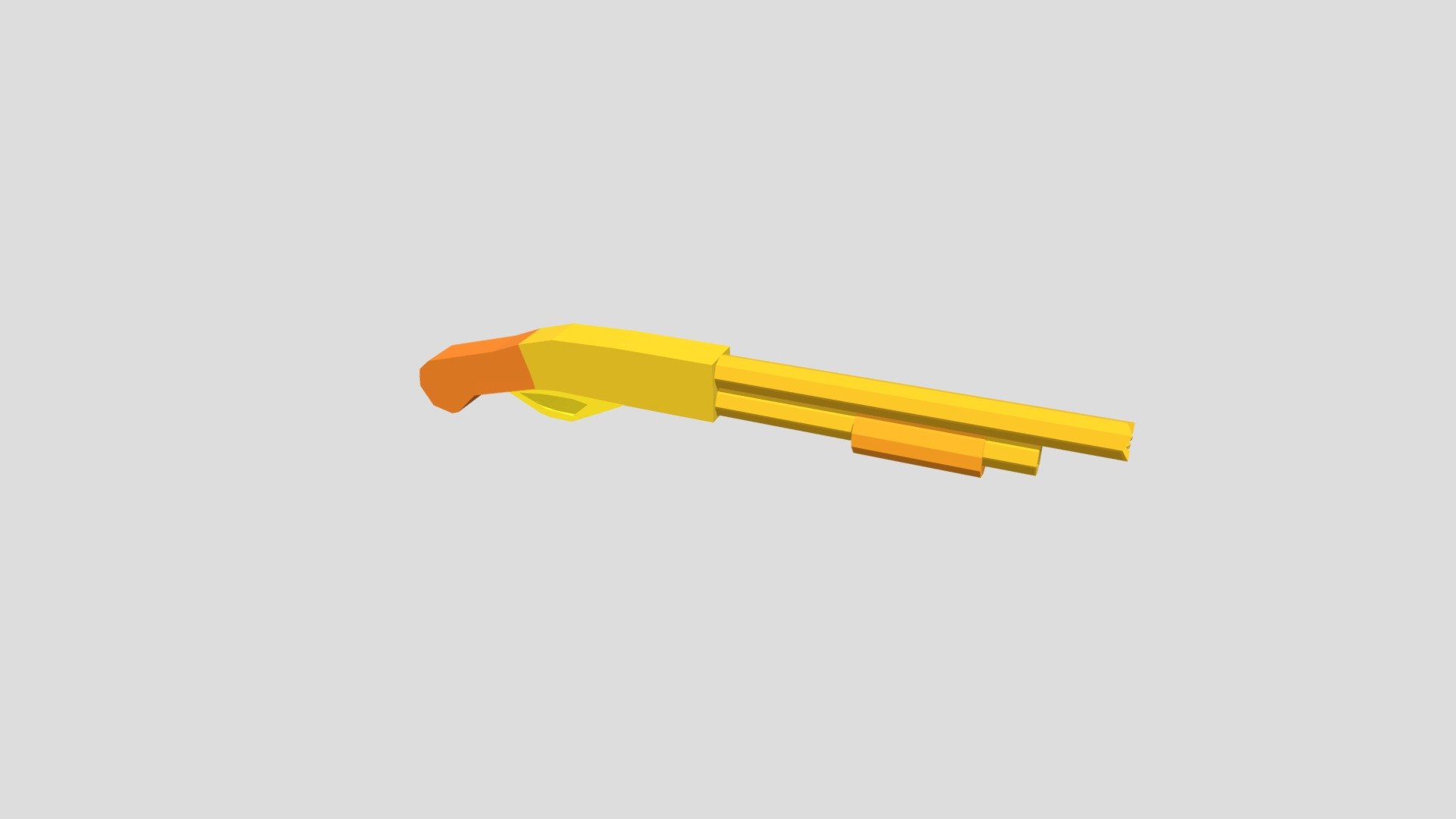 Golden Shotgun - Download Free 3D model by roreddo [d6e9f1f] - Sketchfab