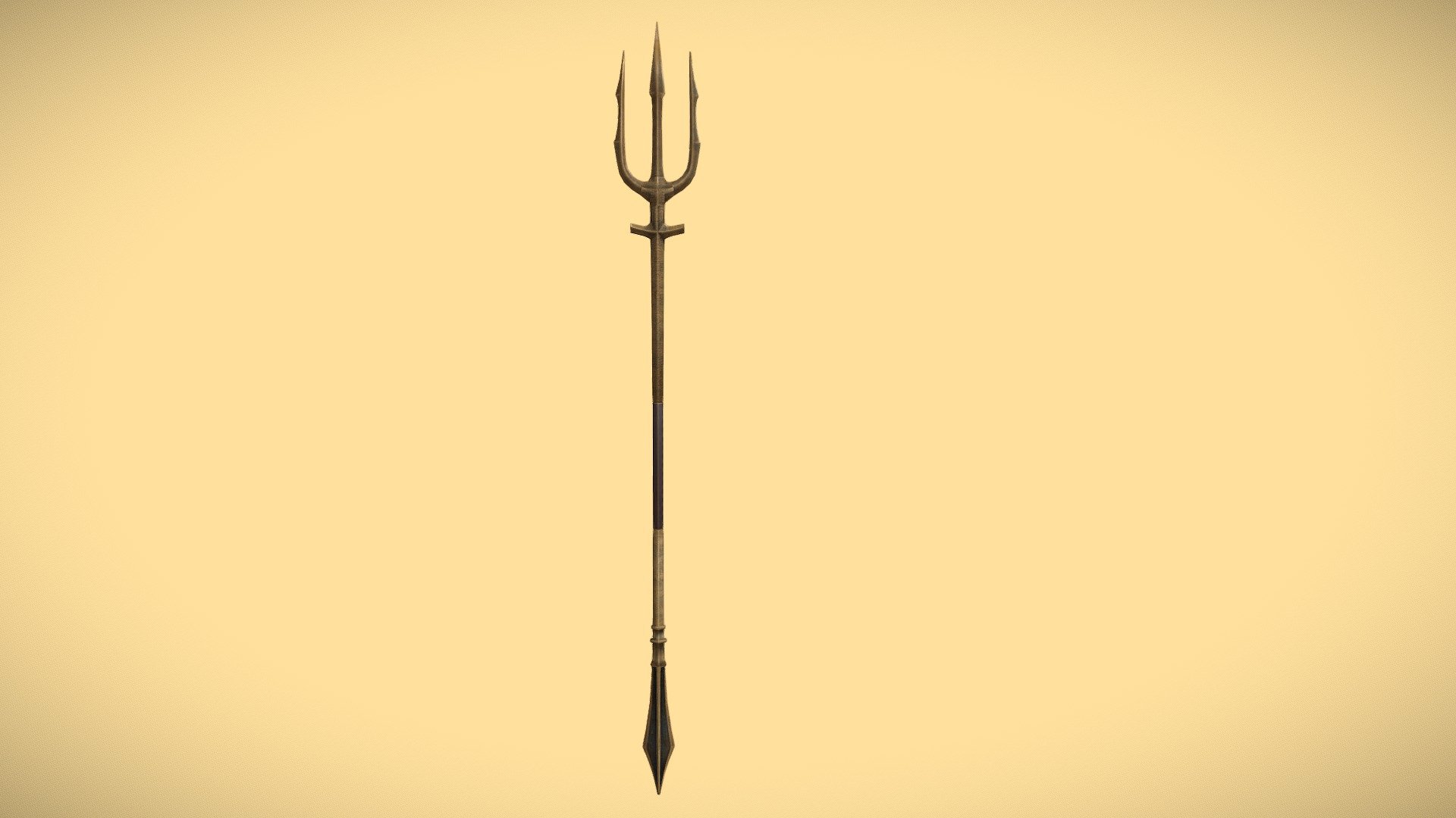Golden Trident - Download Free 3D model by MightyPinecone (@Mighty ...