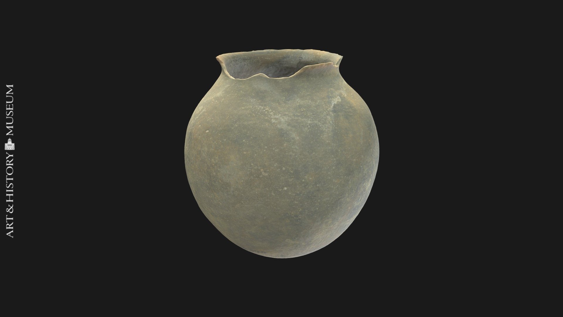 Egg-shaped pot with small opening & flaring rim - Download Free 3D ...