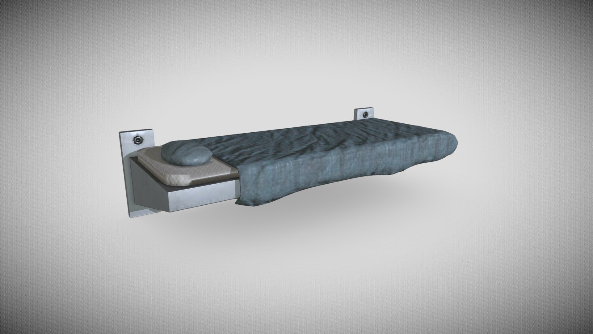 Prison Wall Bed - Download Free 3D model by chuZz [d6f679f] - Sketchfab
