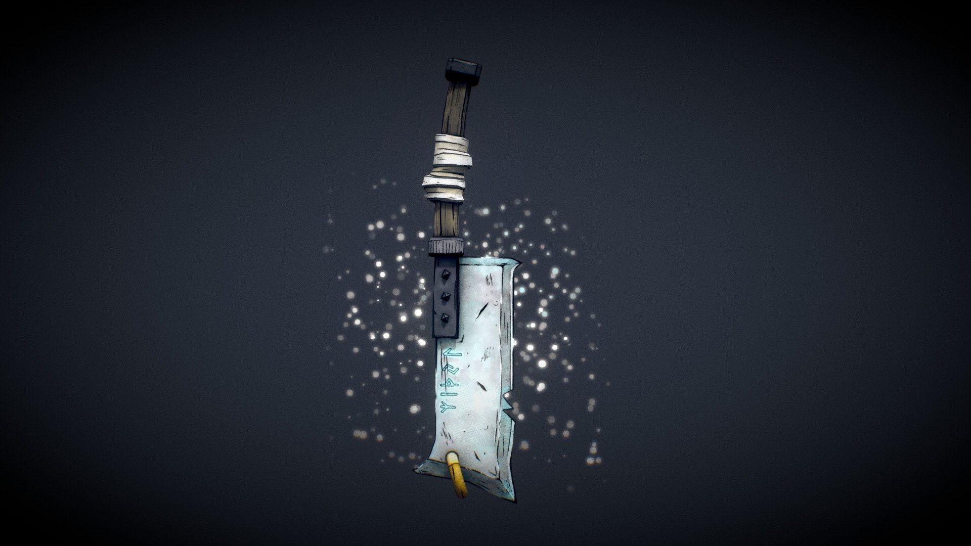Swordtember Day 4 - Glacial - 3D model by rp3d_ [d6f77a8] - Sketchfab