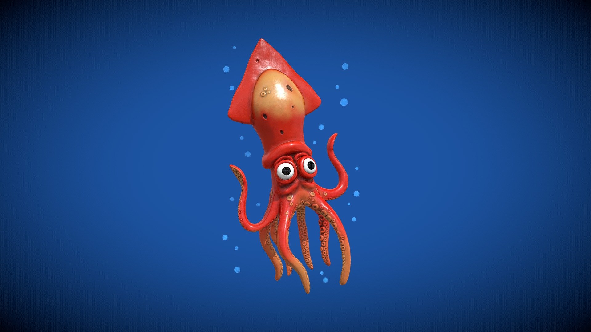 Stylized Squid Character Sculpt 🦑 - Buy Royalty Free 3D model by Ryan ...