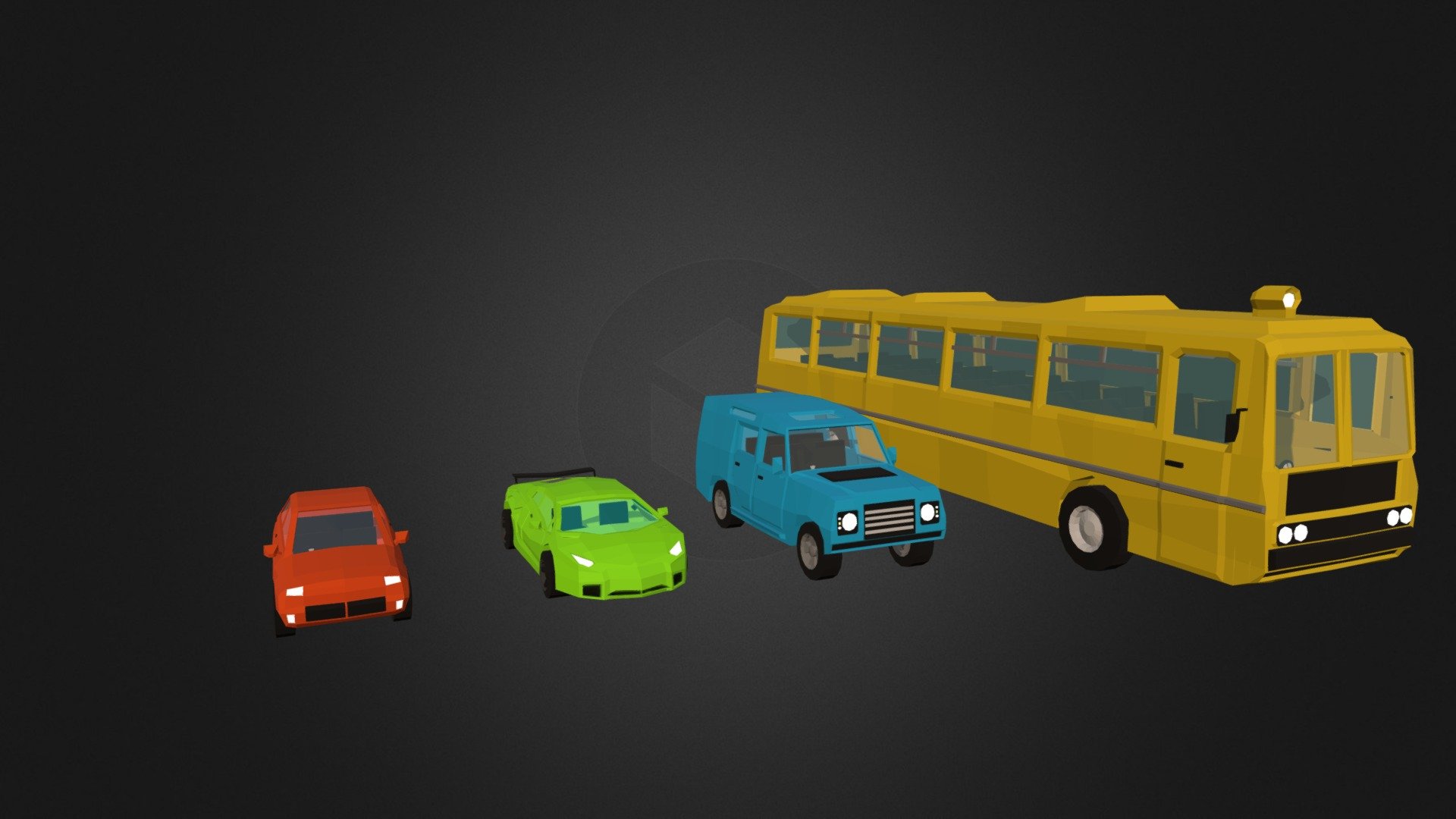 Low Poly Free Vehicles - Download Free 3D model by gameDev Mode ...