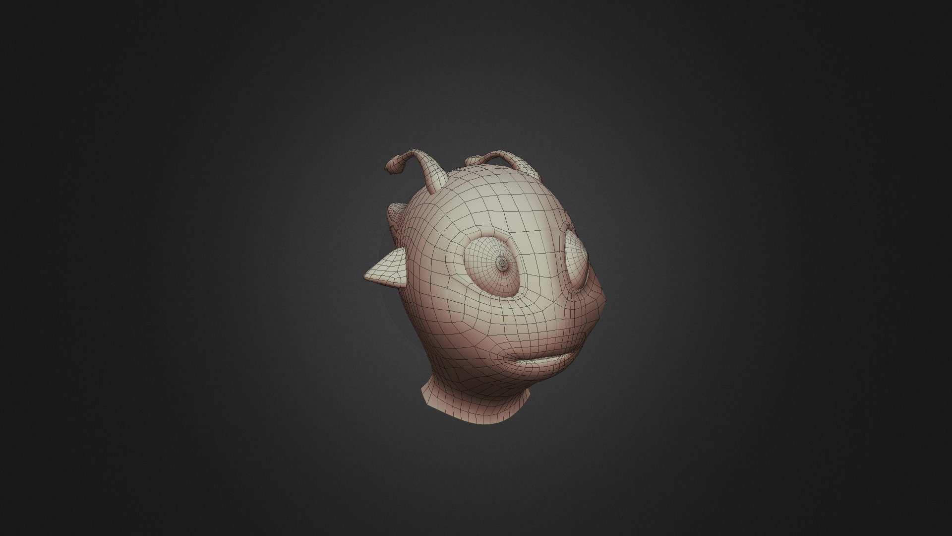 Alien Face Posed - 3D model by abraxocleaner [d6f9419] - Sketchfab