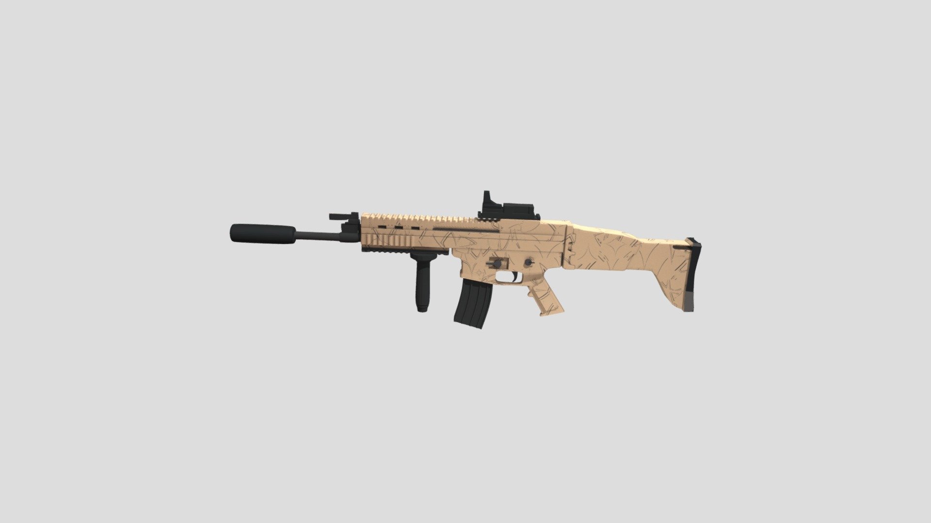 Low Poly Gun - Download Free 3D model by Hari (@Harigovind) [d6f9cc6 ...