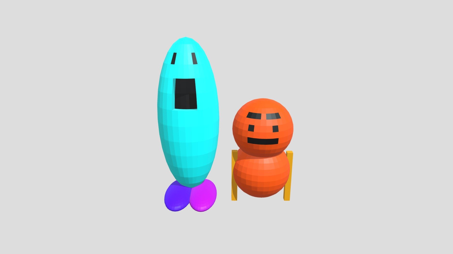 Boe And Boggo - Download Free 3D model by Gummibar gumy bear ...