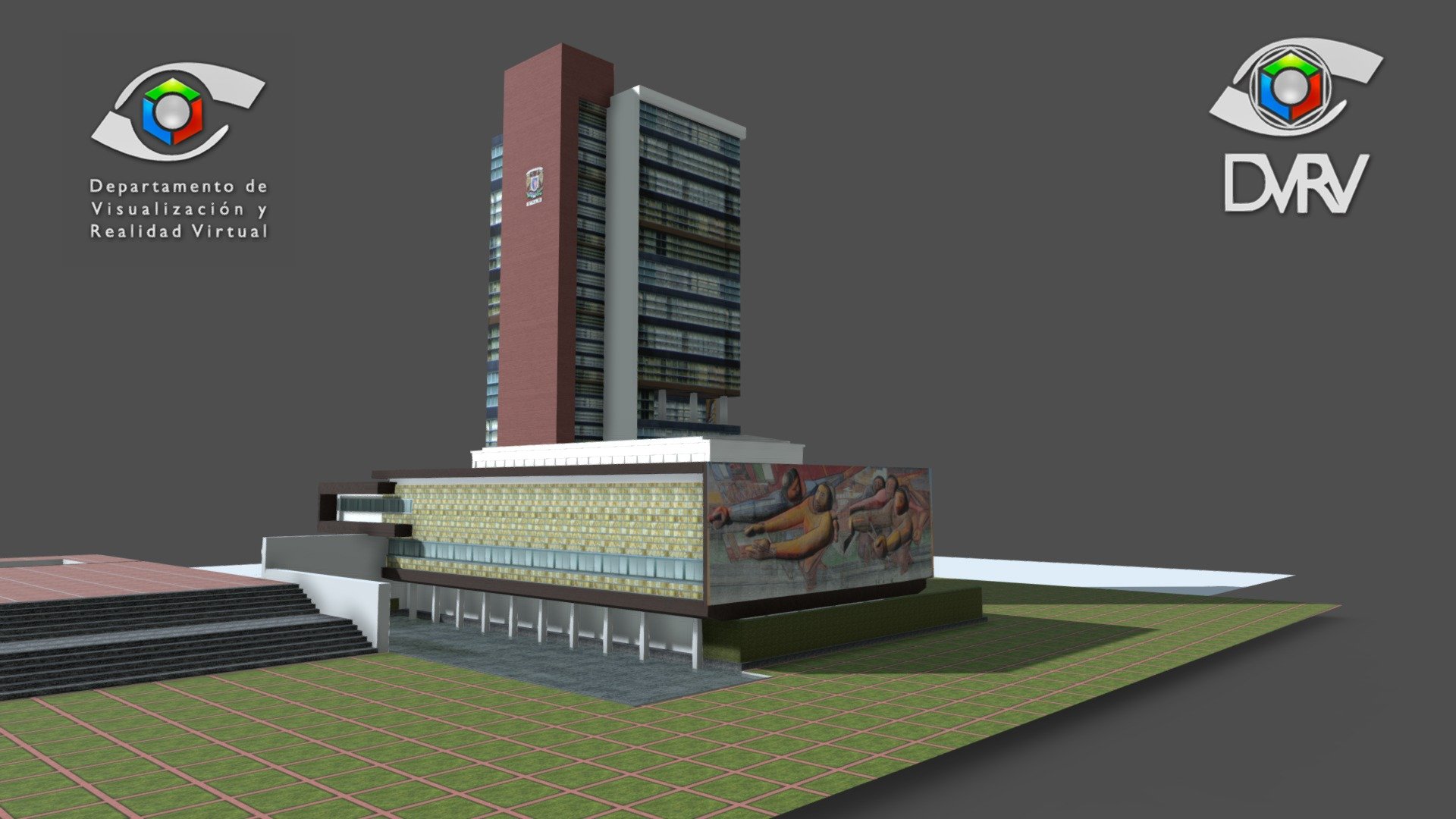 Rectoria [ WIP ] - 3D model by Colección de modelos 3d (@DRDE_UNAM ...