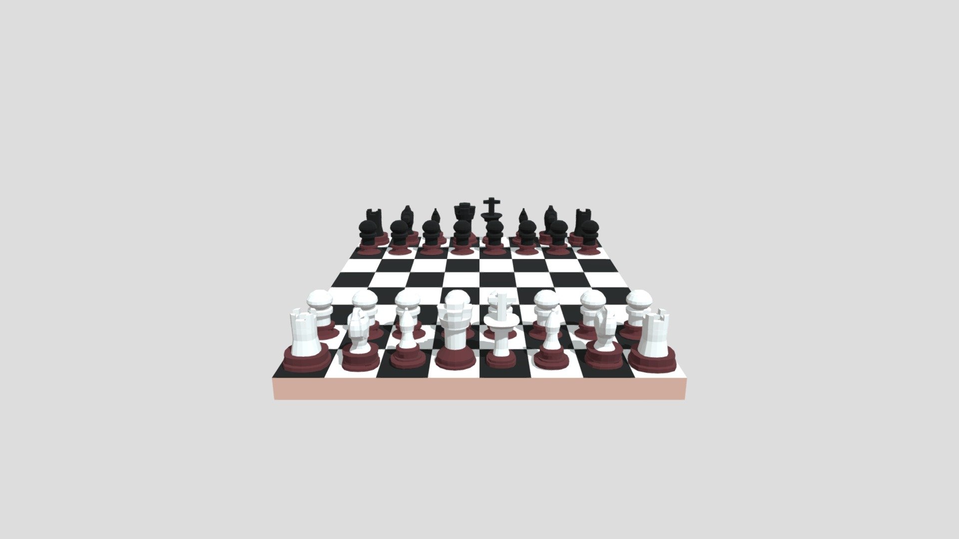 Chess Set (My First Blender Project!) - 3D model by kyledawson [d6fb06f ...