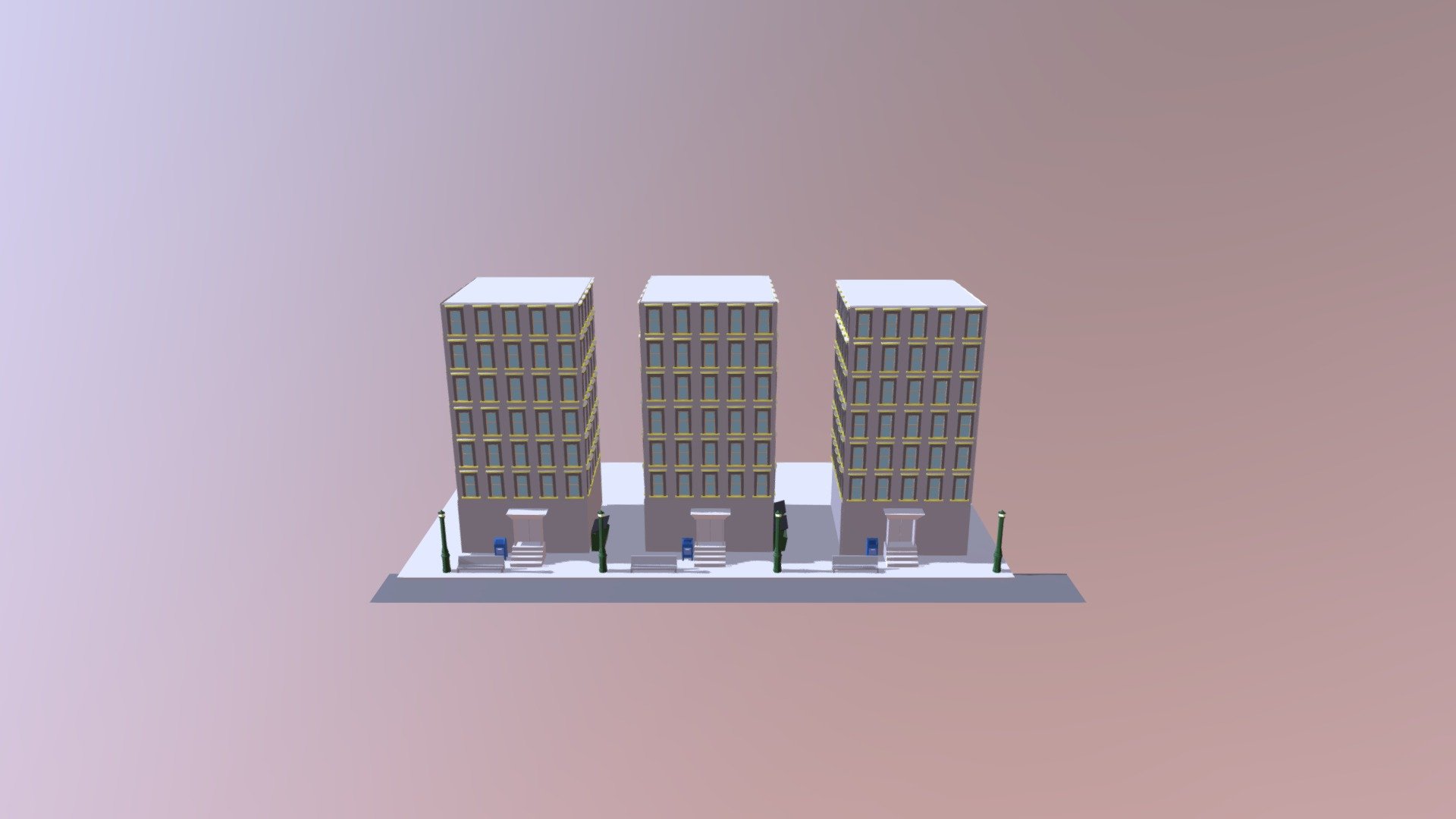 Street View - 3D model by Alex_Poth [d707177] - Sketchfab
