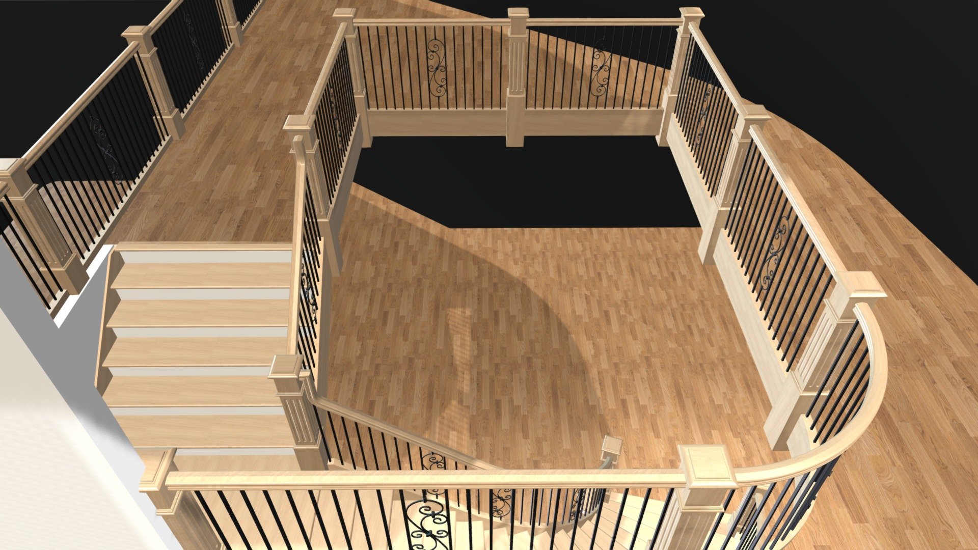 Balustrade With 4095 Newels - 3D model by 3D Software for Stair Design ...