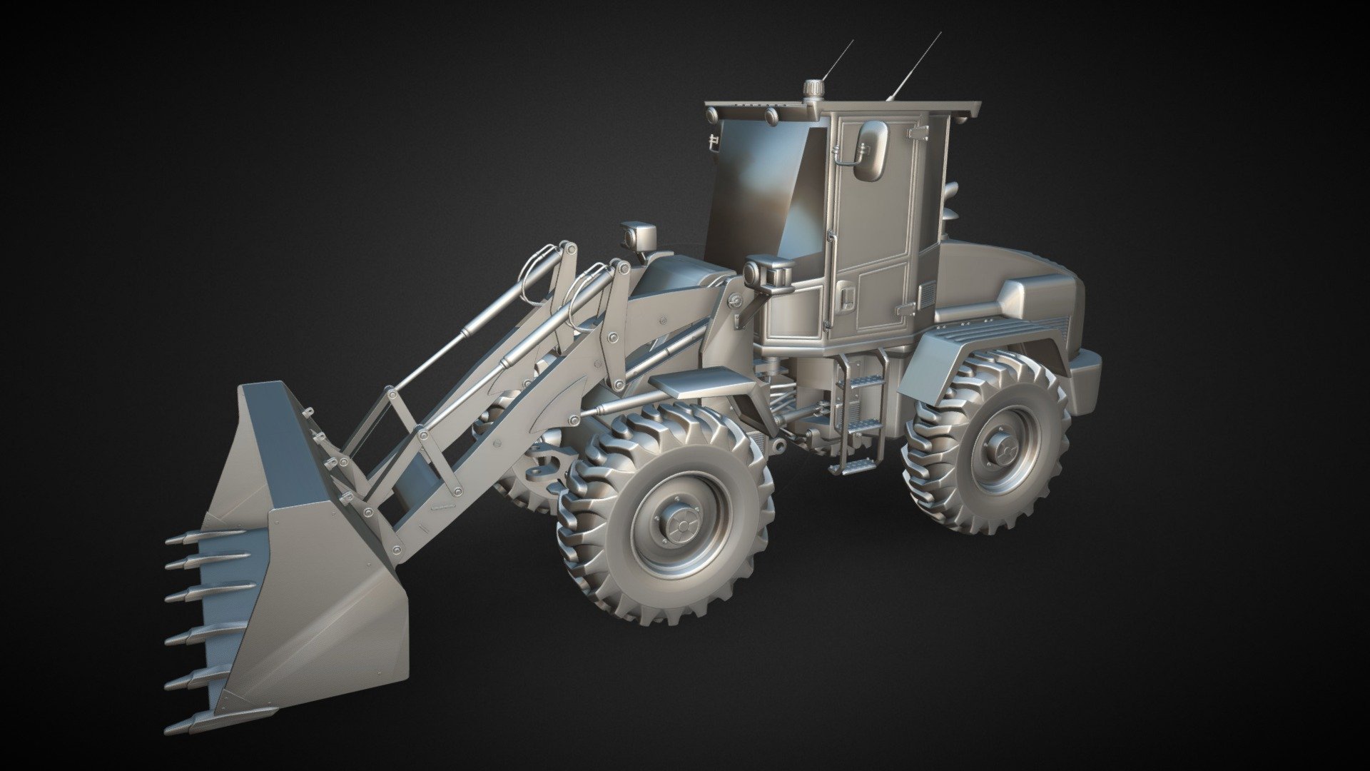 Wheel Loader - 3D model by mohamedhussien [d708413] - Sketchfab