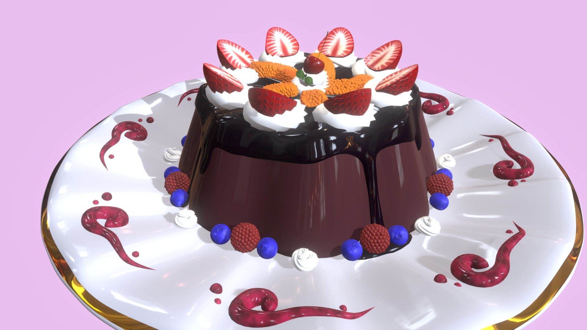 Chocolate Pudding - Download Free 3D model by horse_water [d70aac0 ...