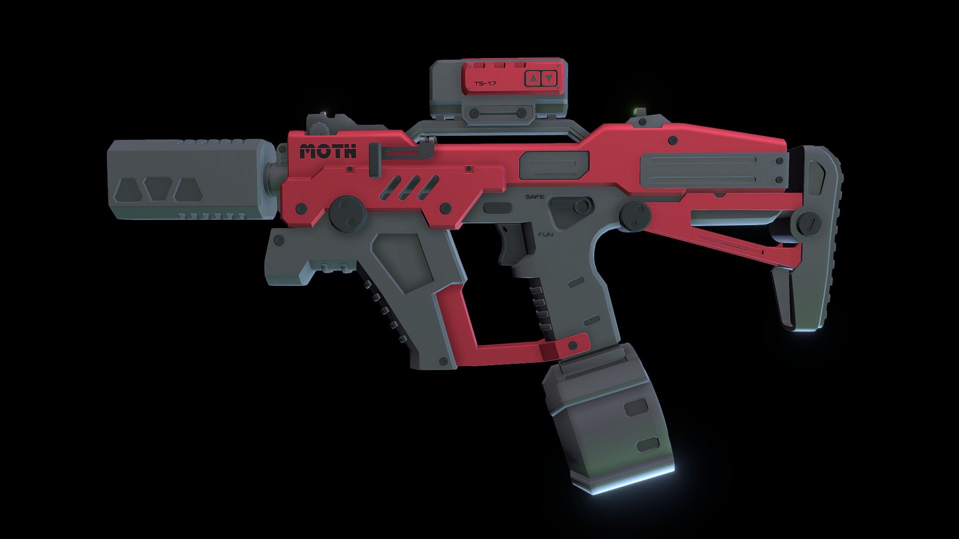 MOTH smg - Download Free 3D model by Arty Locksmith (@artylocksmith ...